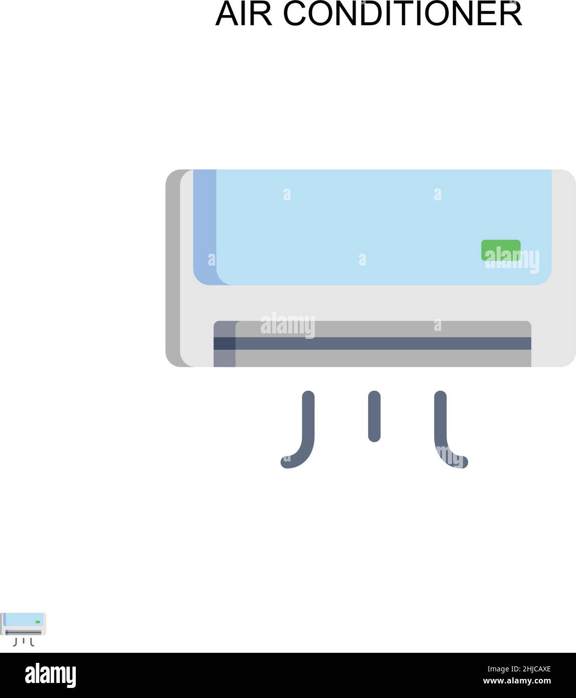 Air conditioner Simple vector icon. Illustration symbol design template ...