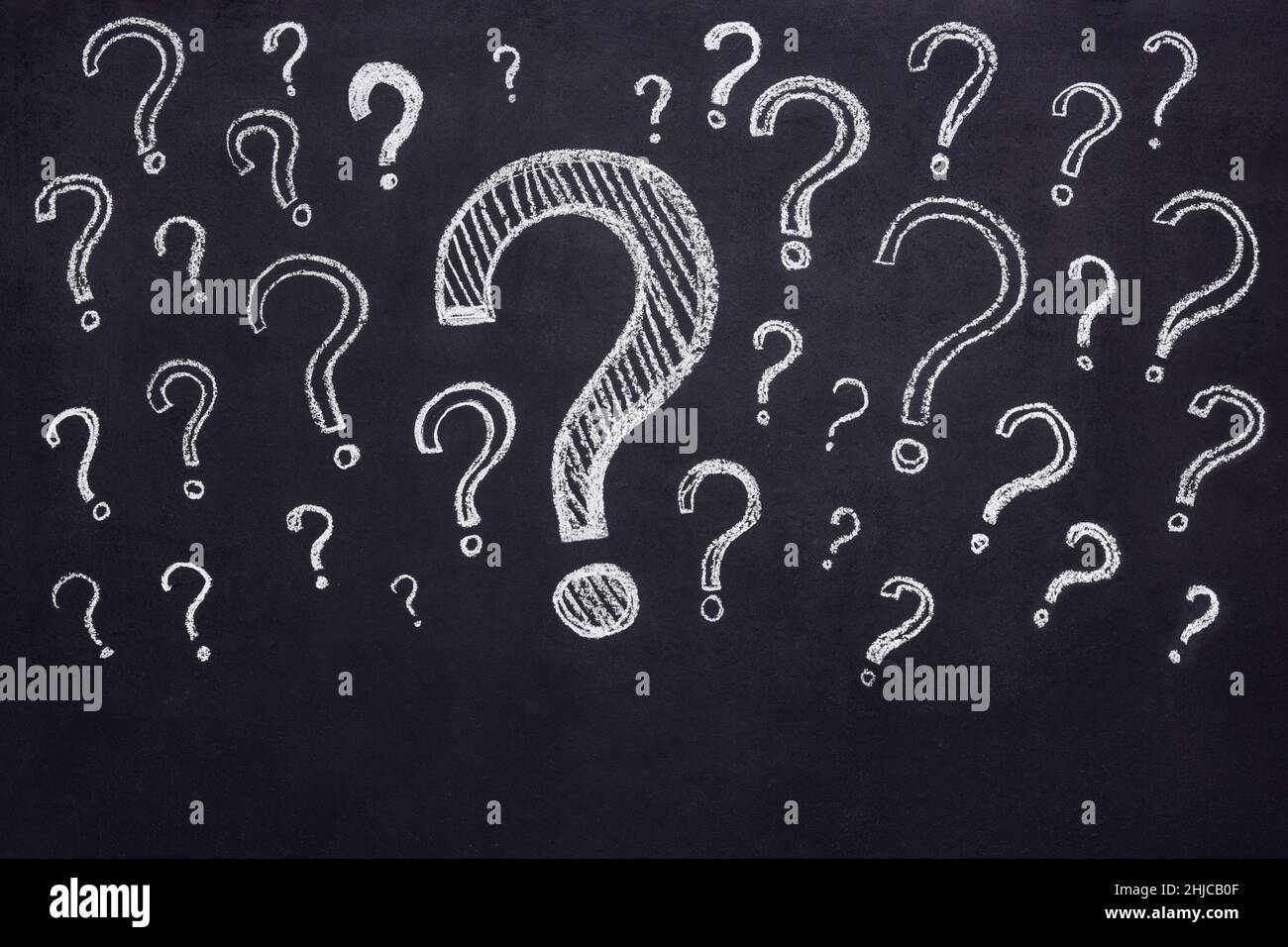 Question mark blackboard drawing hi-res stock photography and images ...