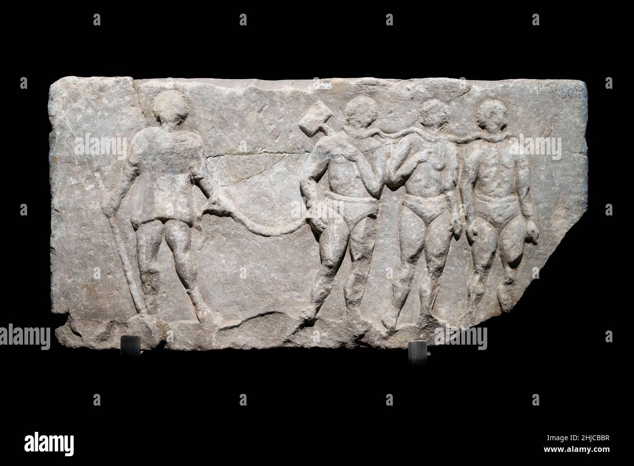 Marble Relief with prisoners or slaves from Miletus. 3rd-2nd centuries ...