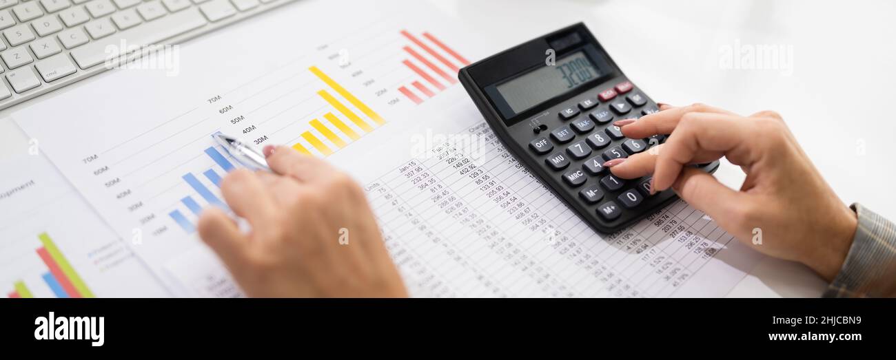 Financial Business Report And Accounting Paperwork. Chart Document ...