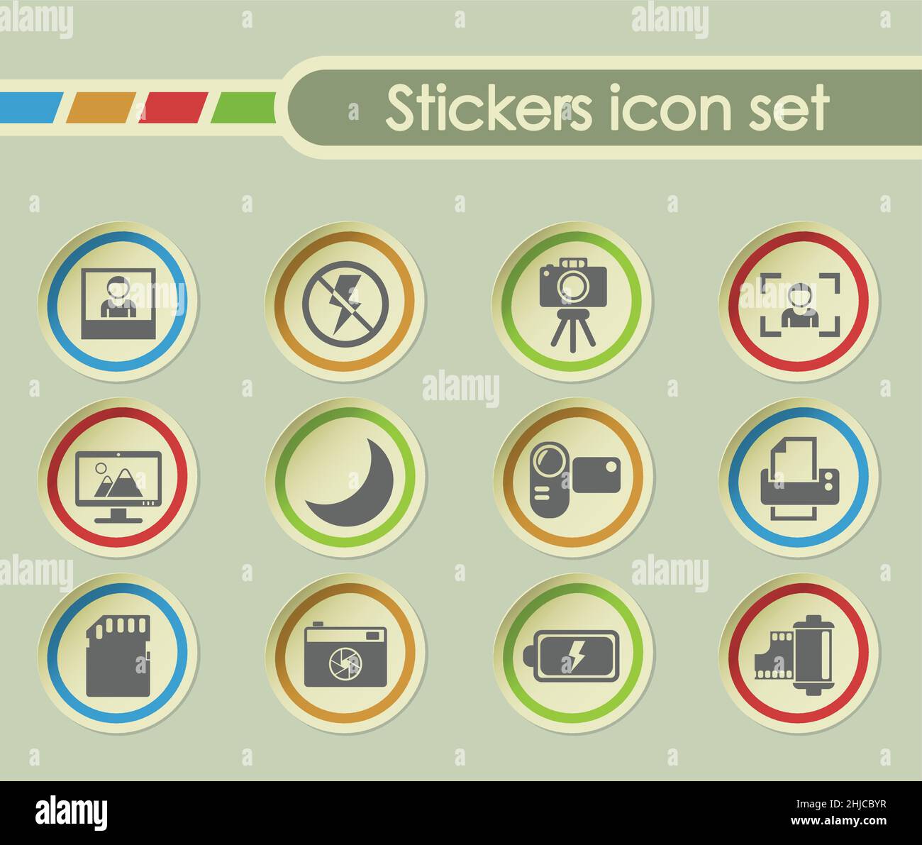 Night photography camera tripod Stock Vector Images - Alamy