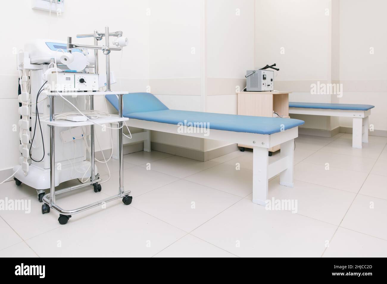 Devices for rehabilitation. Hospital diagnostic room. Modern medical ...