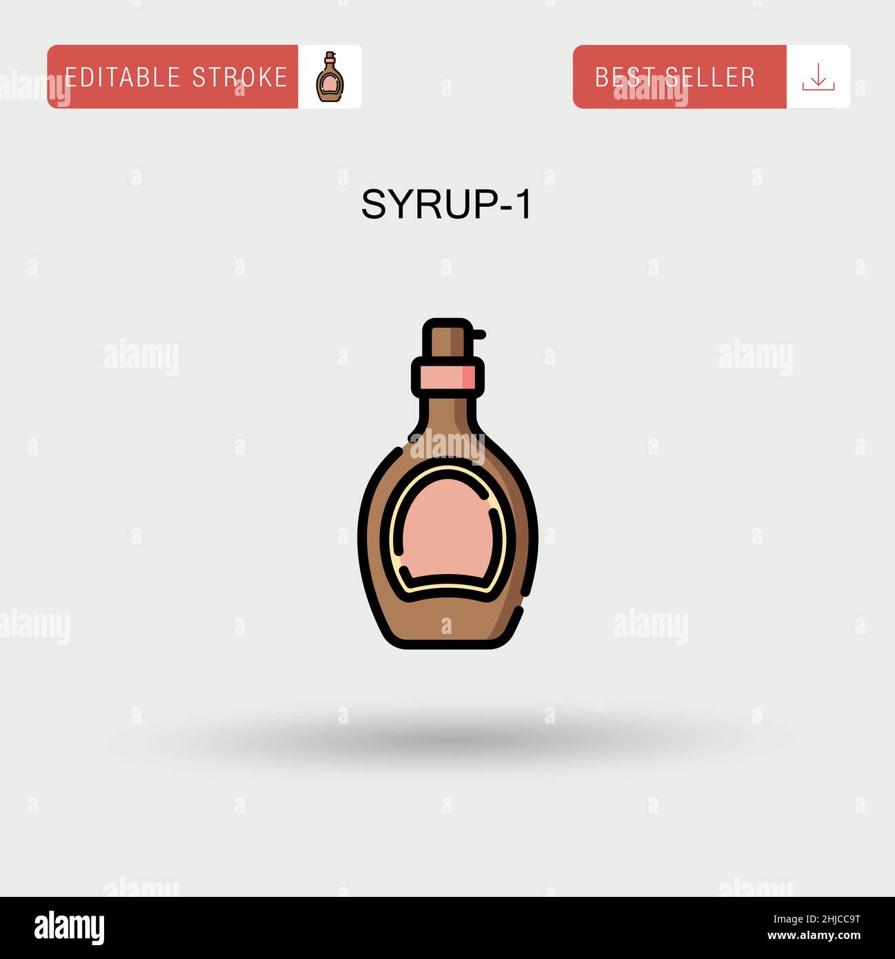 Syrup-1 Simple vector icon Stock Vector Image & Art - Alamy