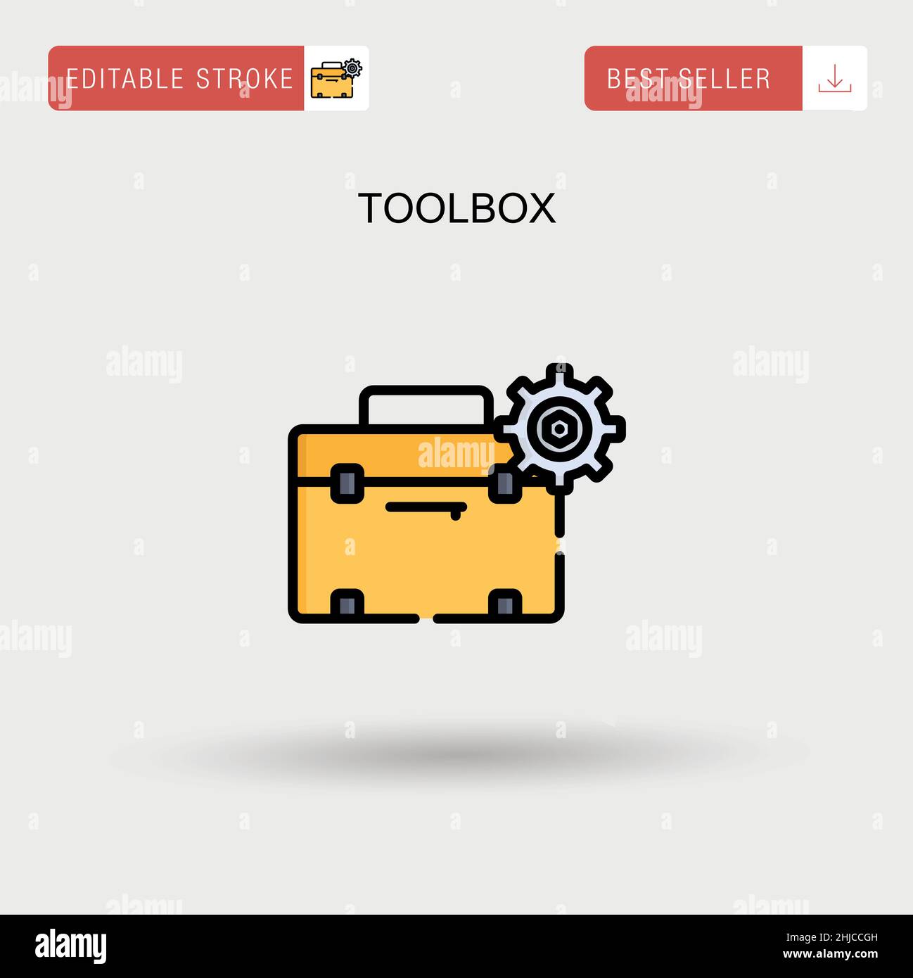 Toolbox Simple vector icon Stock Vector Image & Art - Alamy