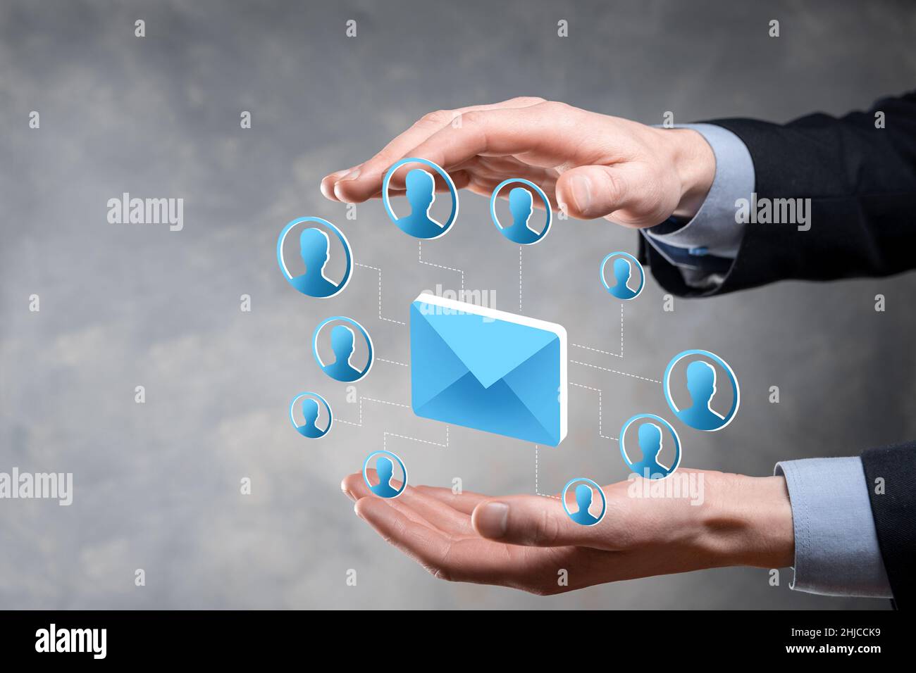 Email and user icon,sign,symbol marketing or newsletter concept ...