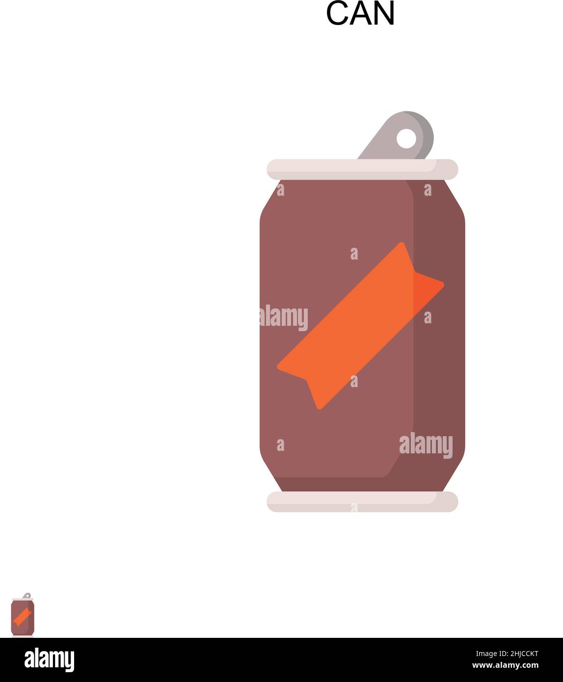 Can Simple vector icon. Illustration symbol design template for web ...