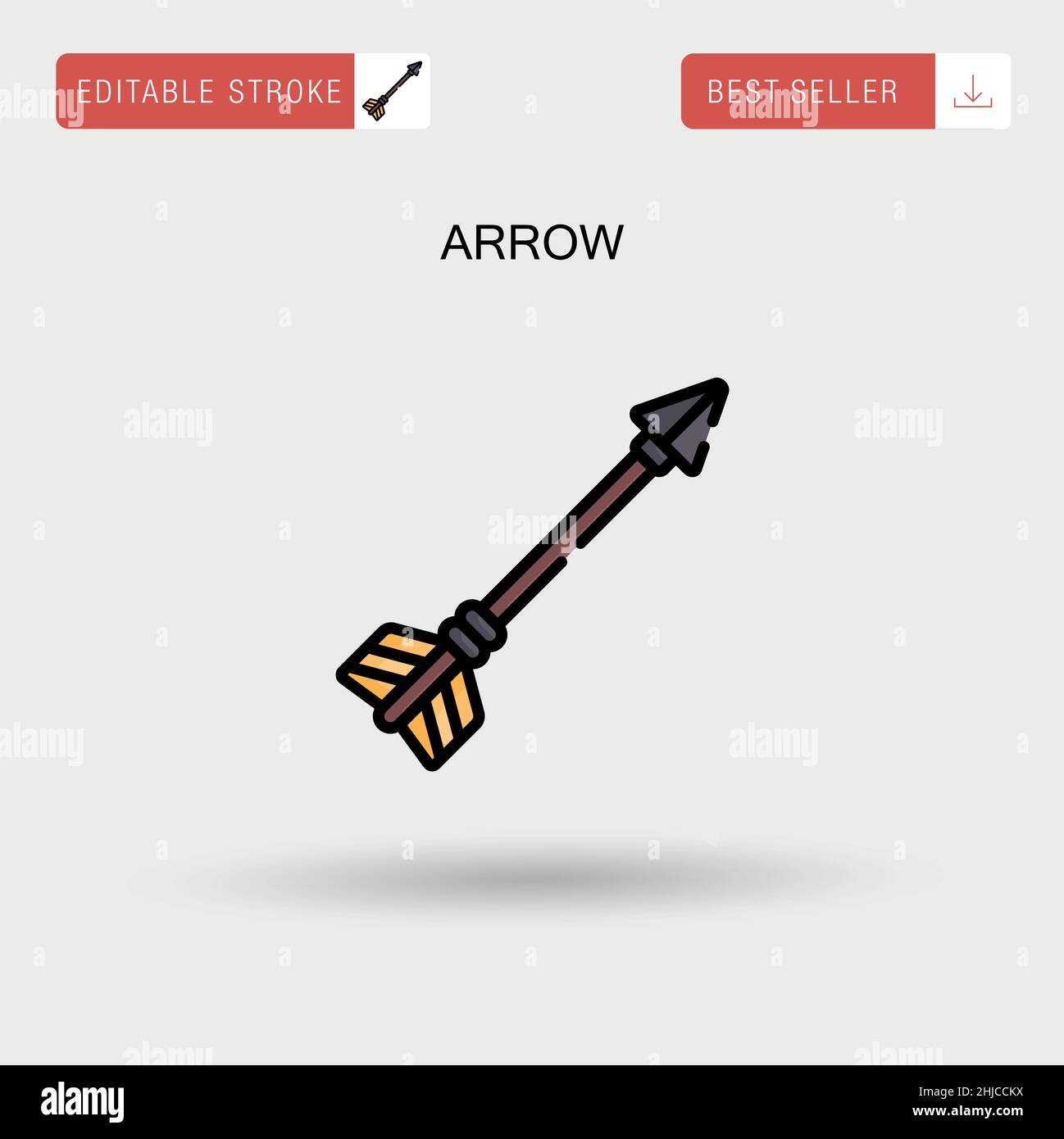 Arrow thin right Stock Vector Images - Alamy