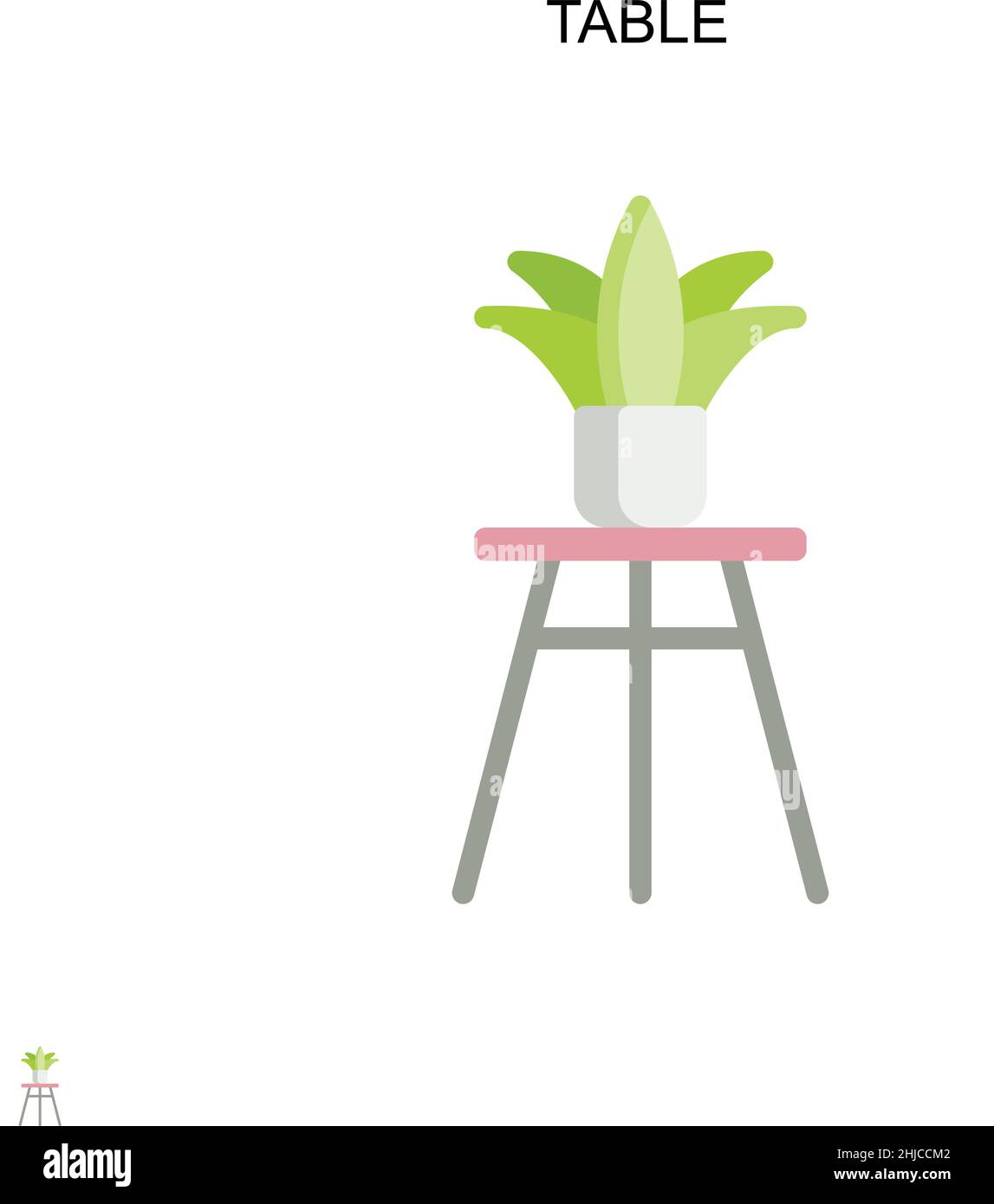 Table Simple vector icon. Illustration symbol design template for web ...