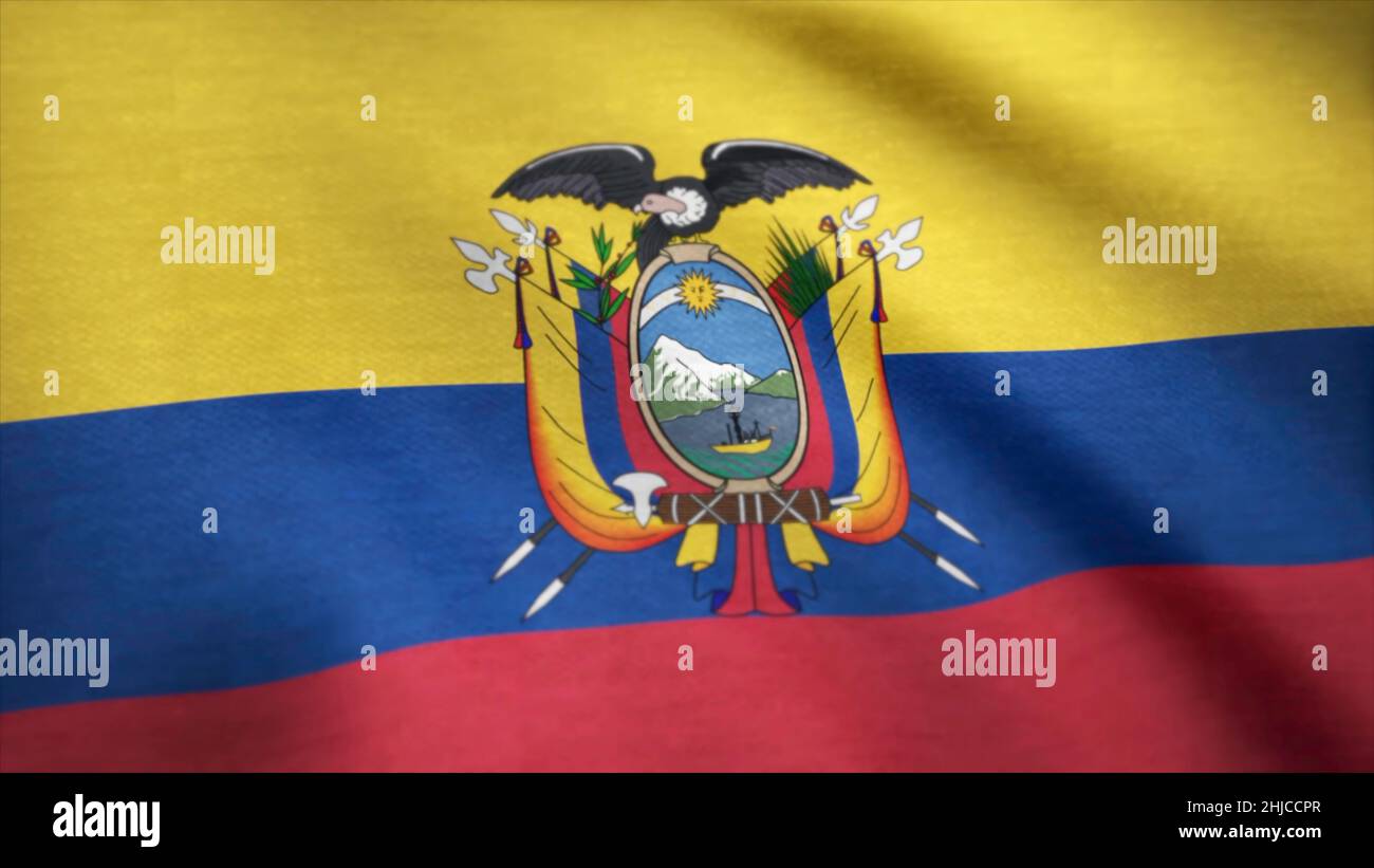 Ecuador flag waving animation. Ecuador Country flag animation stock ...