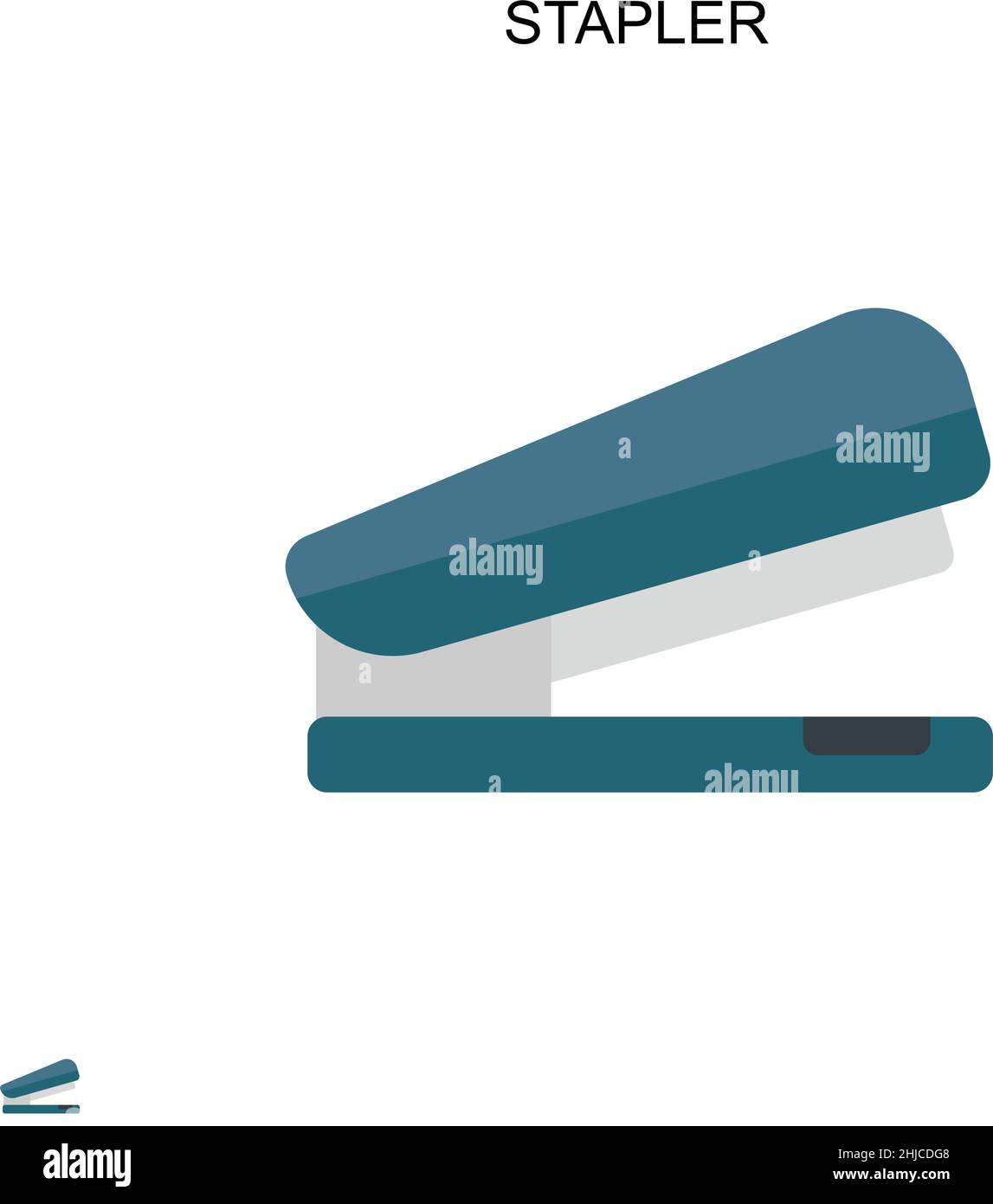 Stapler Simple vector icon. Illustration symbol design template for web mobile UI element Stock ...