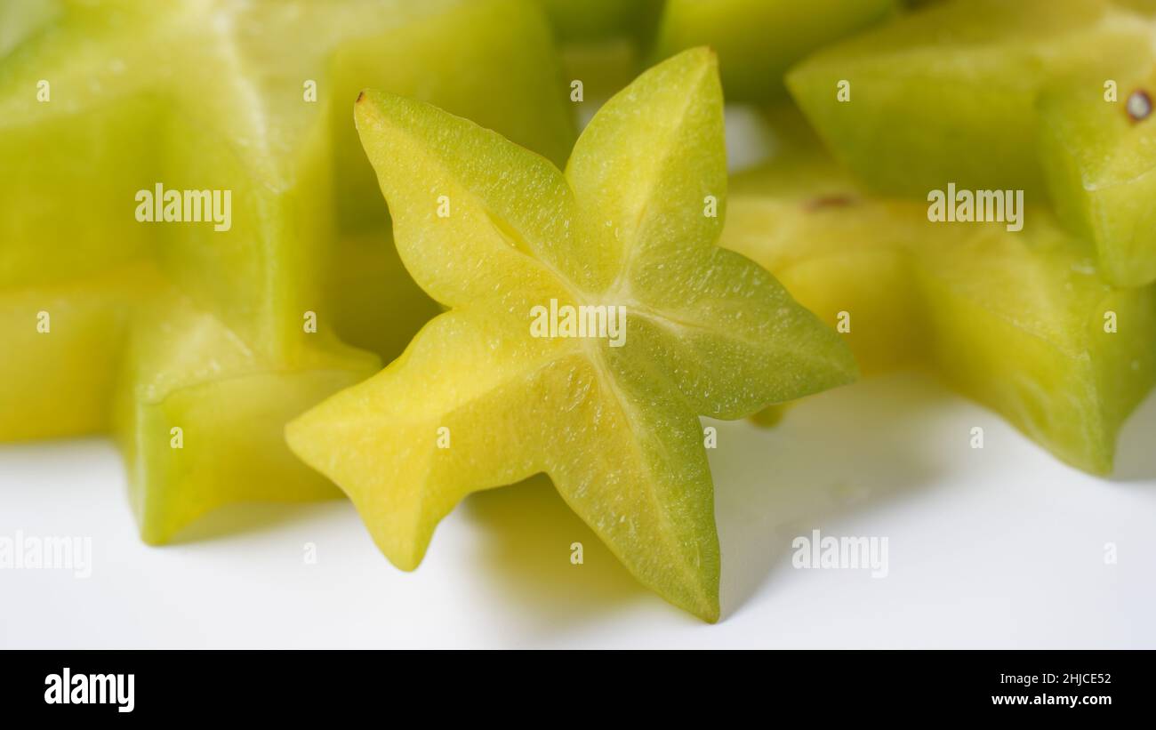 Star fruit fruits tropical exotic sliced healthy food hi-res stock ...