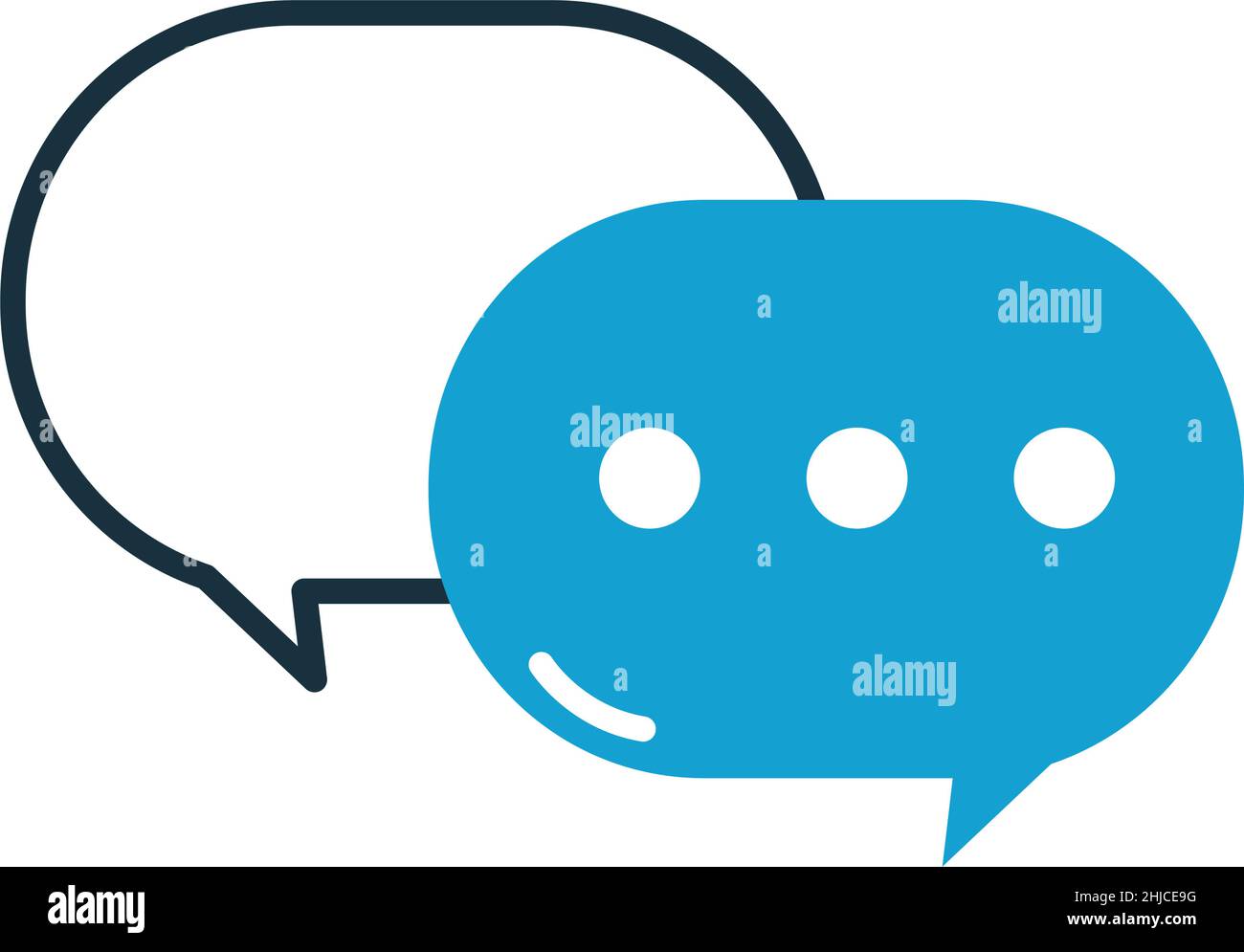 speech bubbles icon on white background Stock Vector Image & Art - Alamy