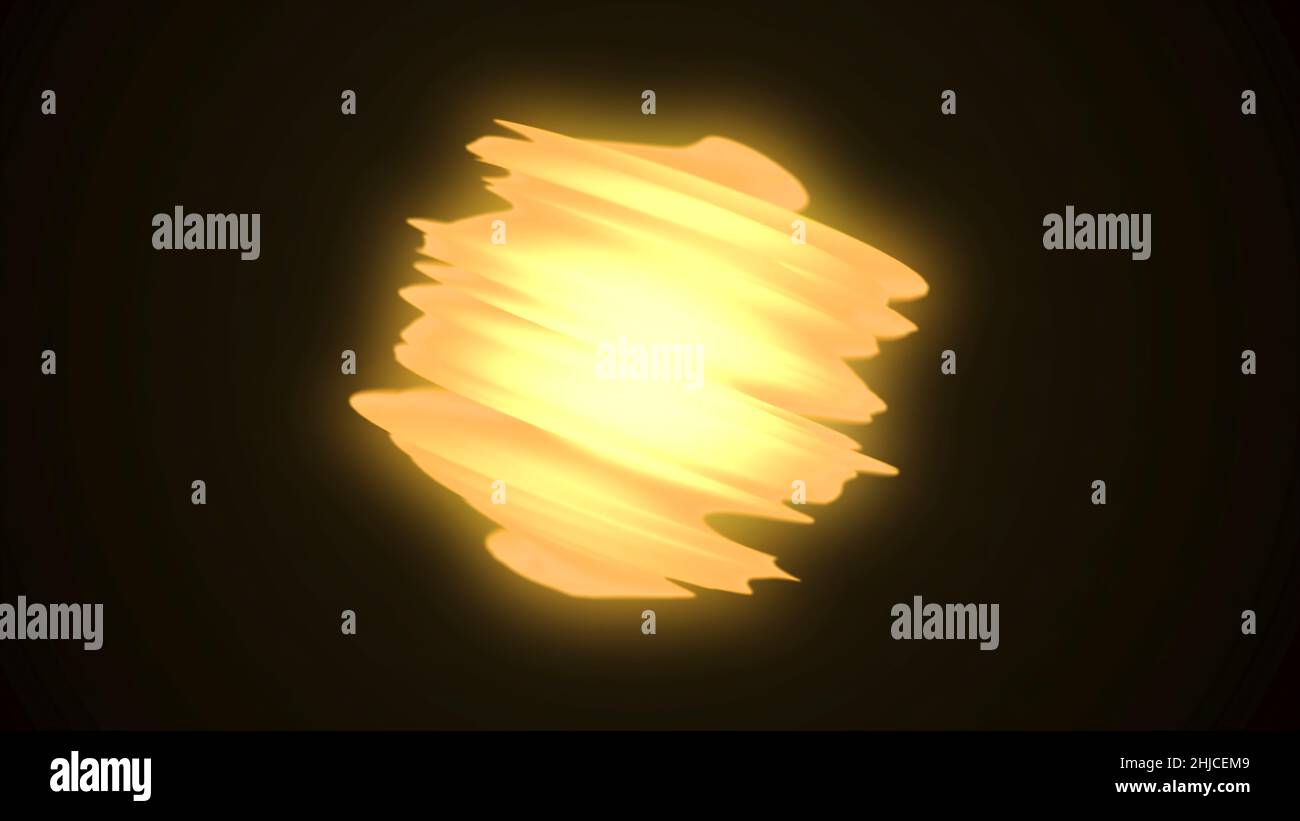 Abstract fiery sphere background with luminous swirling backdrop ...