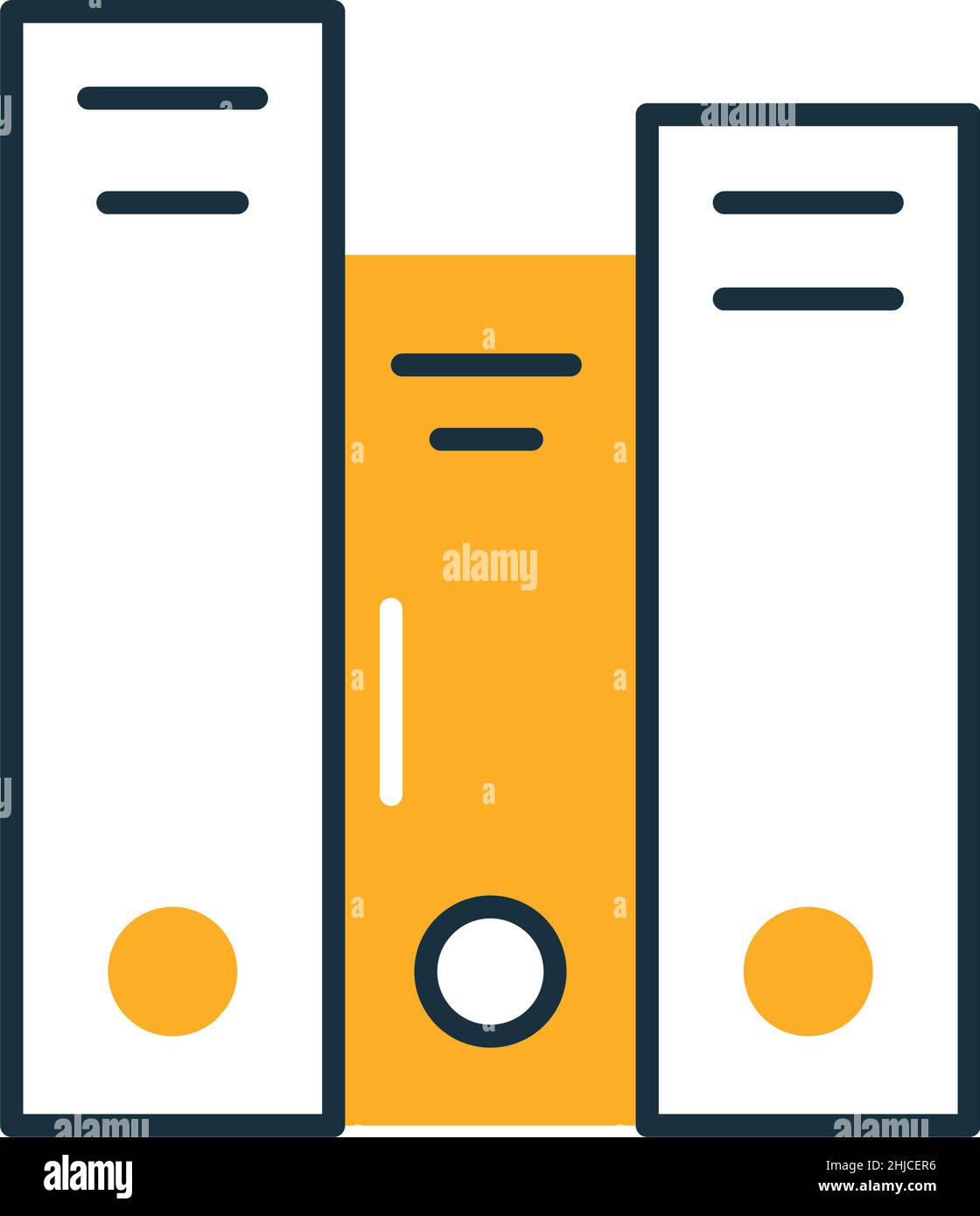 file binders on white background Stock Vector Image & Art - Alamy