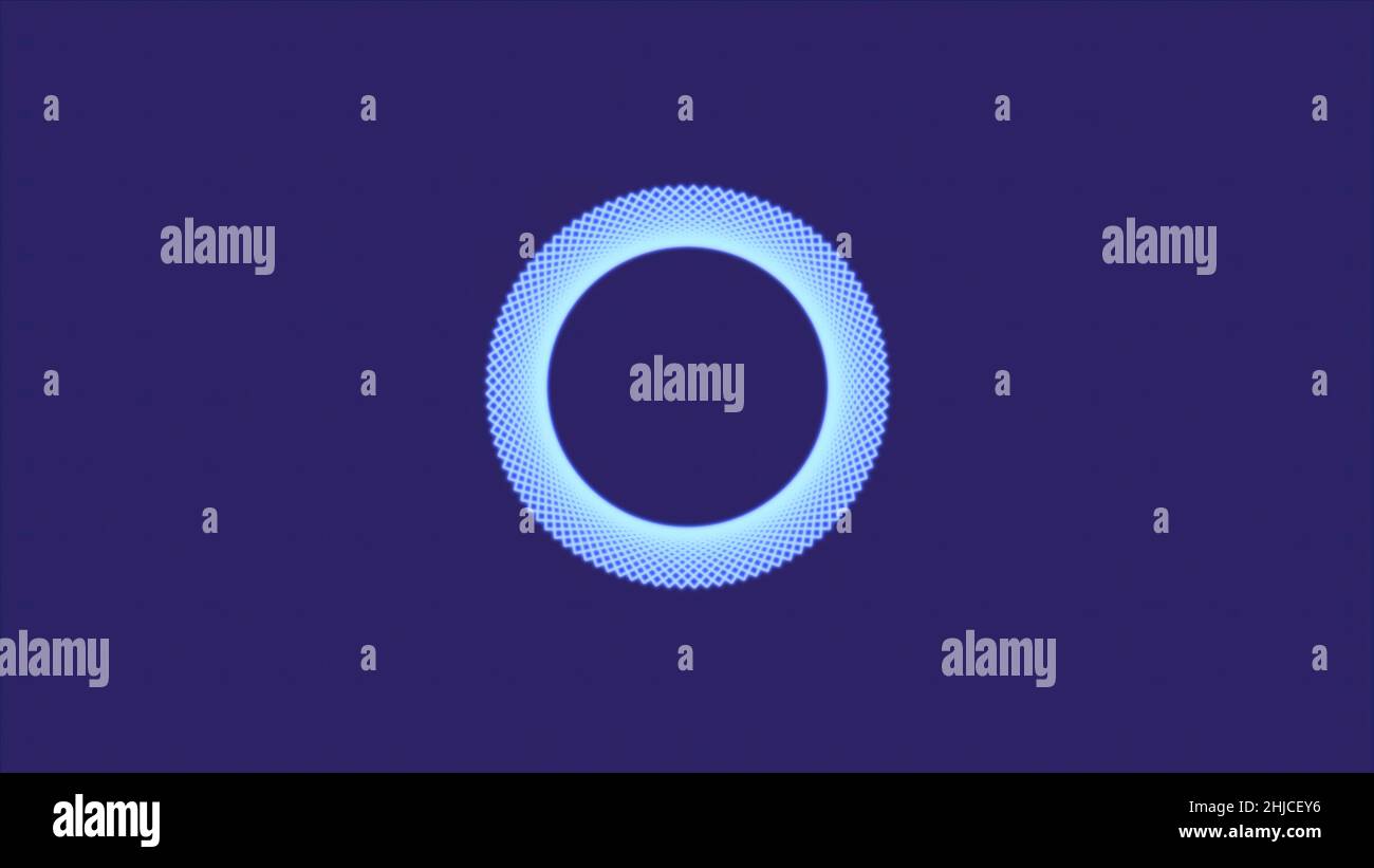 Abstract animation with rotating on a violet background computer ...
