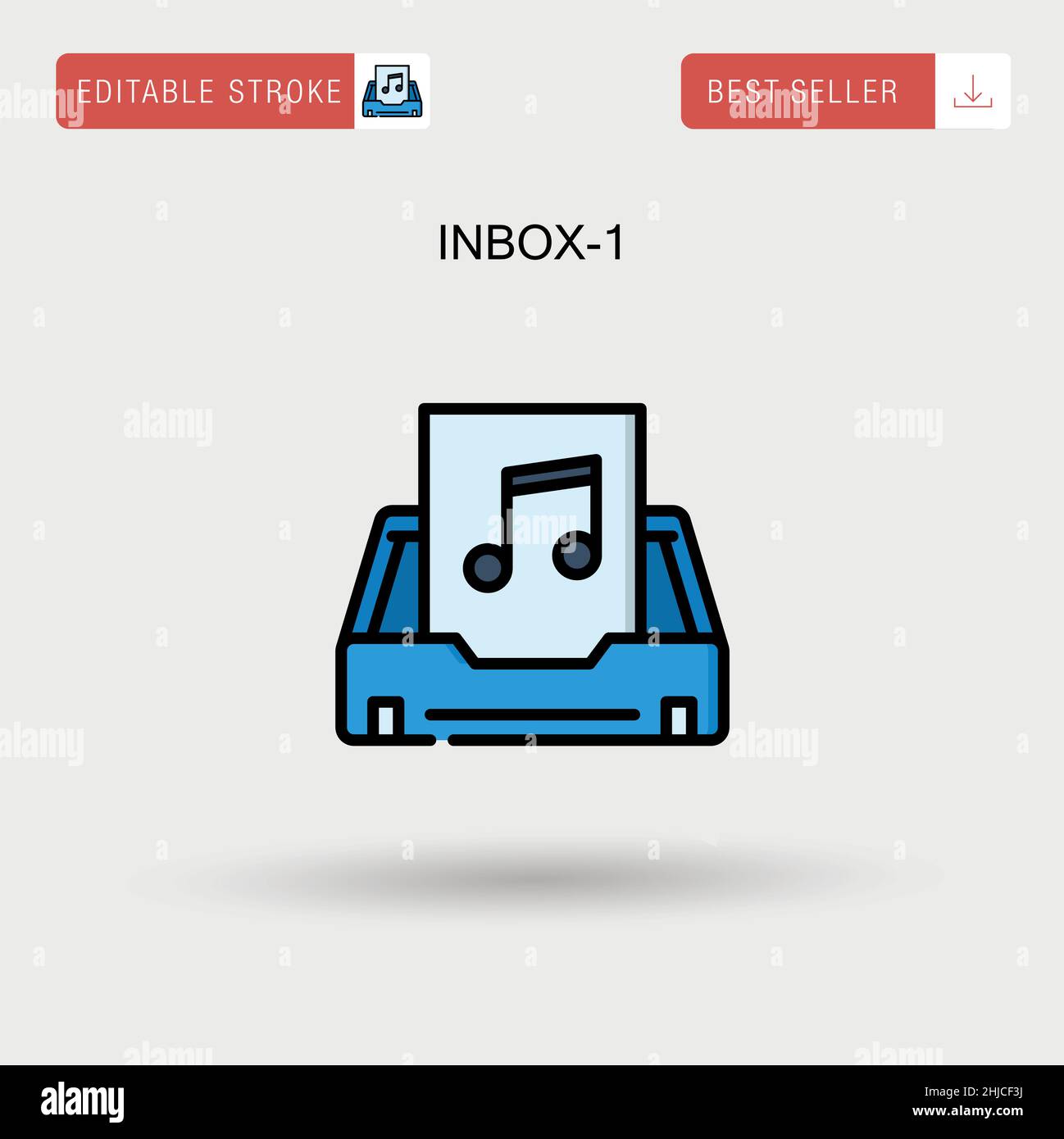 Inbox-1 Simple vector icon Stock Vector Image & Art - Alamy