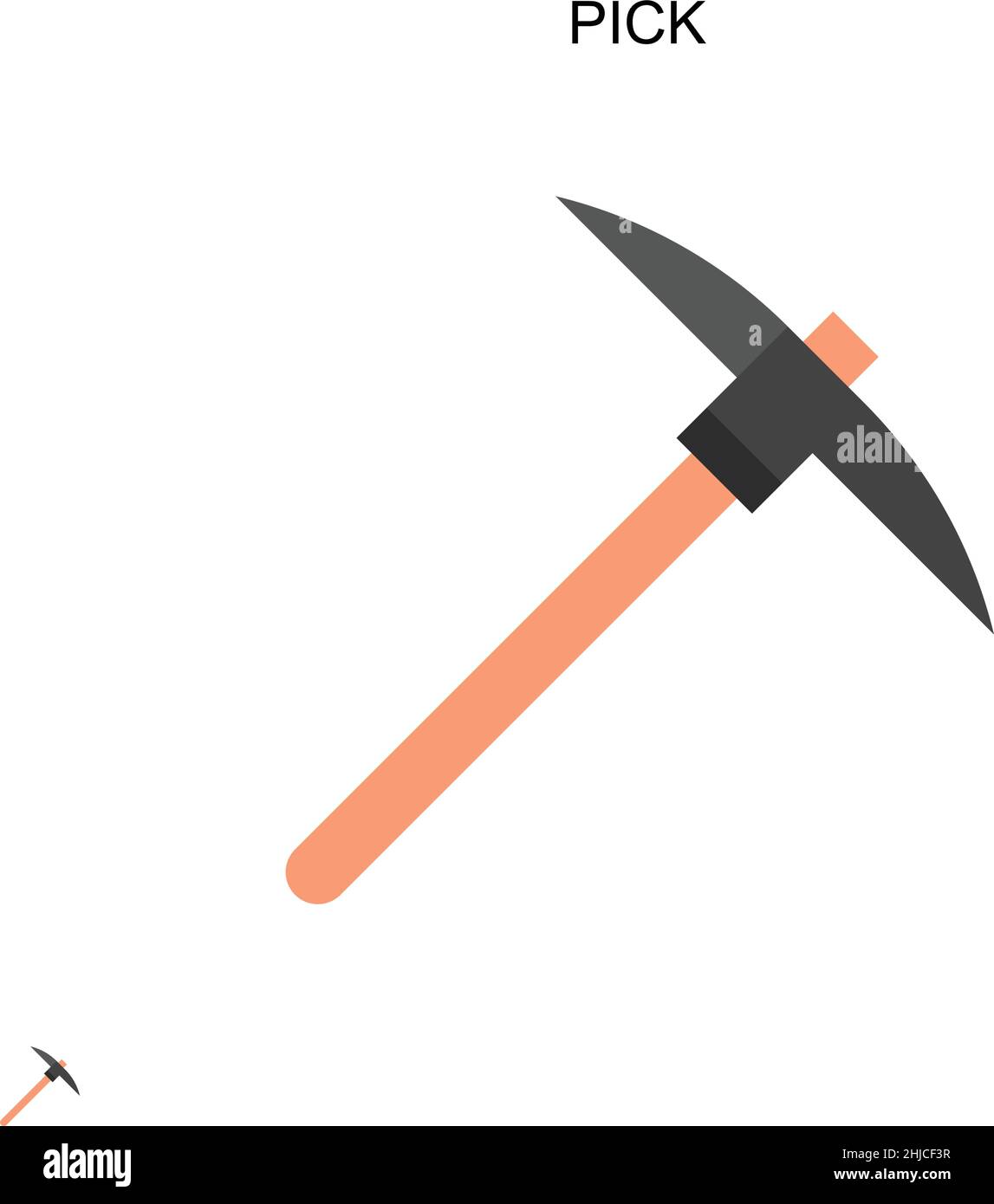 Pick Simple vector icon. Illustration symbol design template for web ... Pick Simple vector icon. Illustration symbol design template for web ...