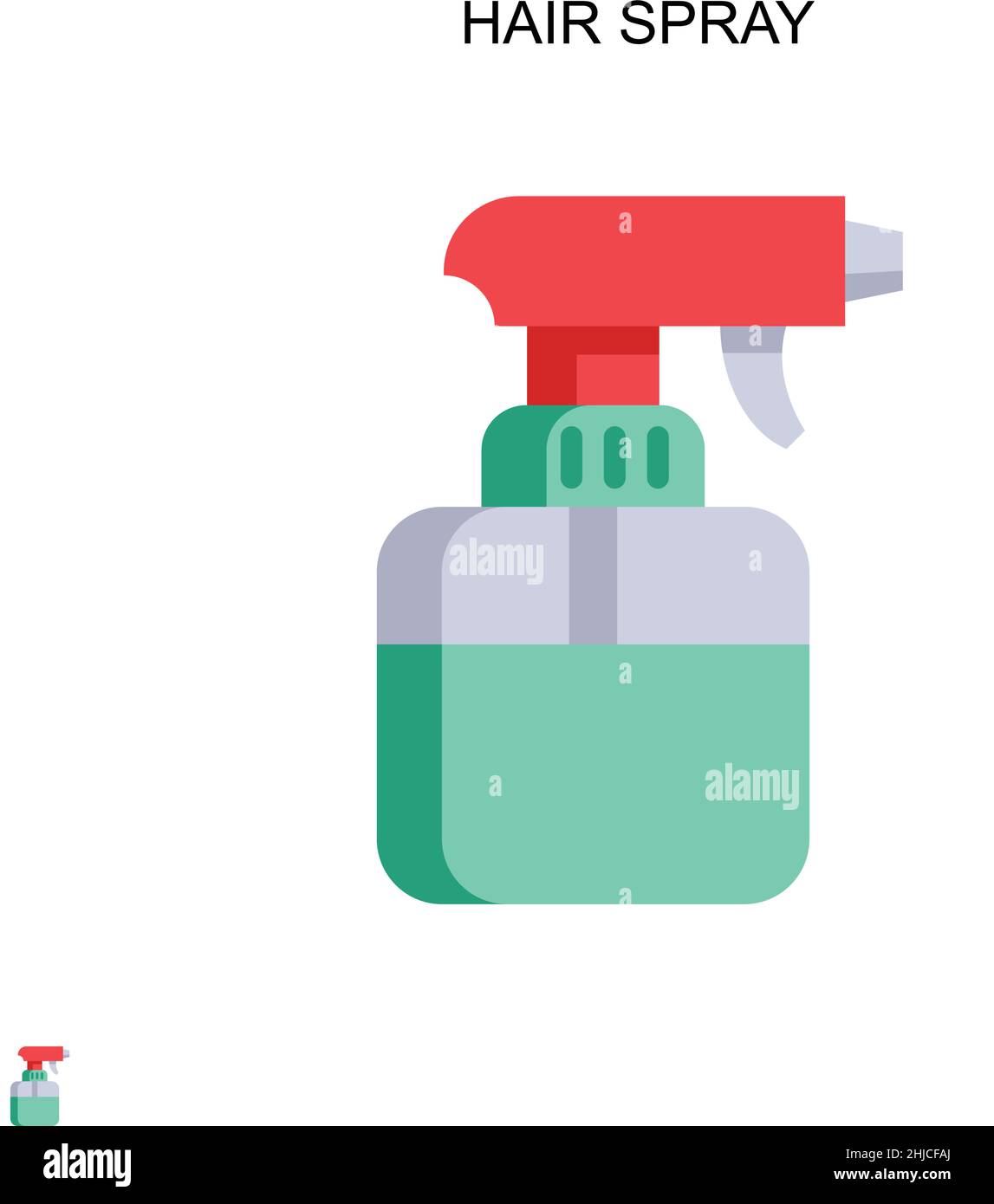 Hair Spray Bottle Vector