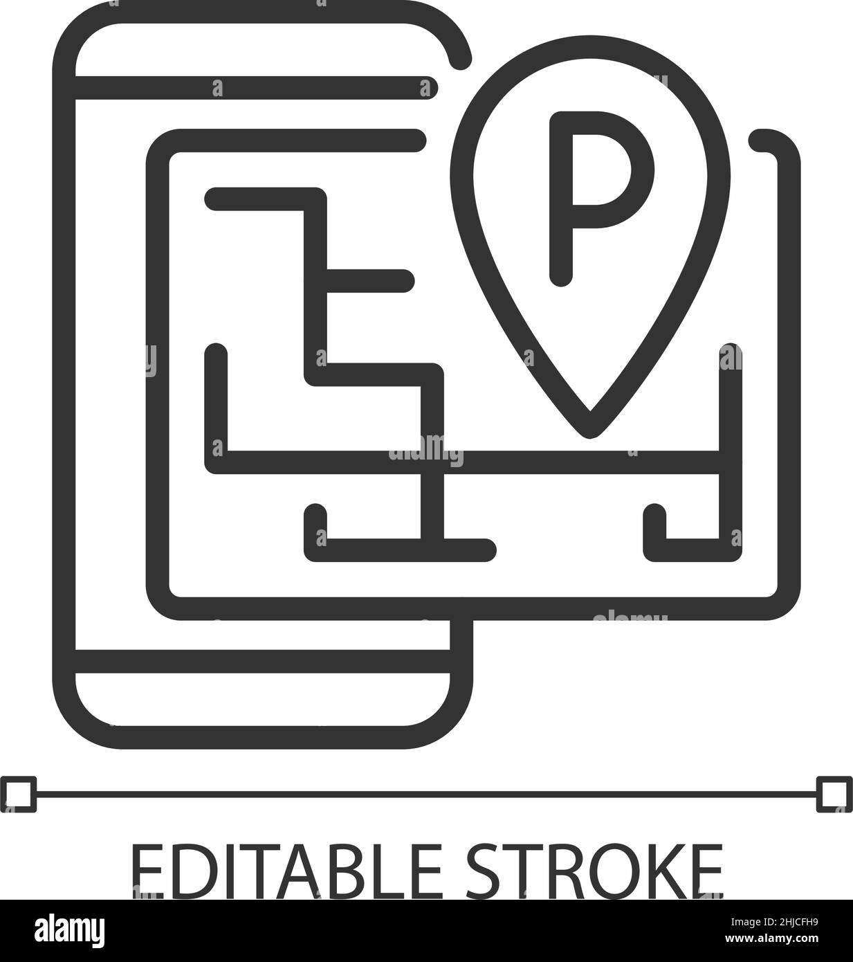 Smart tech line art Black and White Stock Photos & Images - Alamy