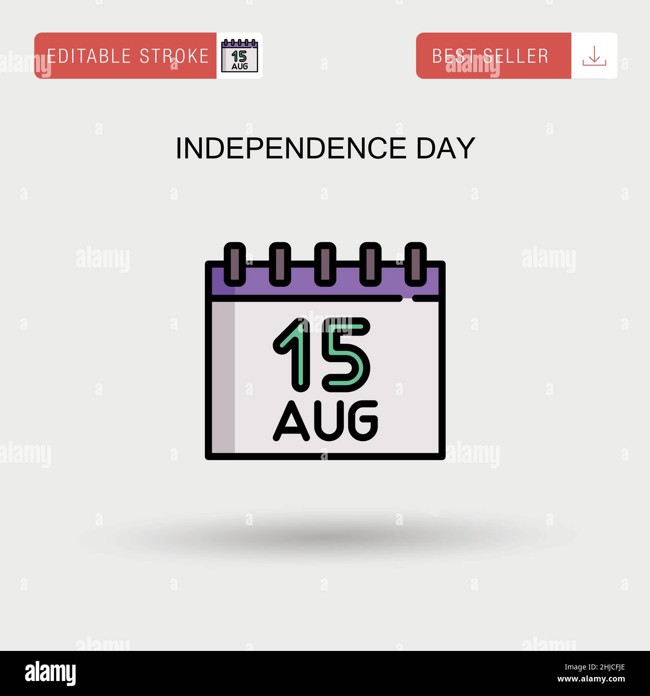 Independence icon hi-res stock photography and images - Alamy