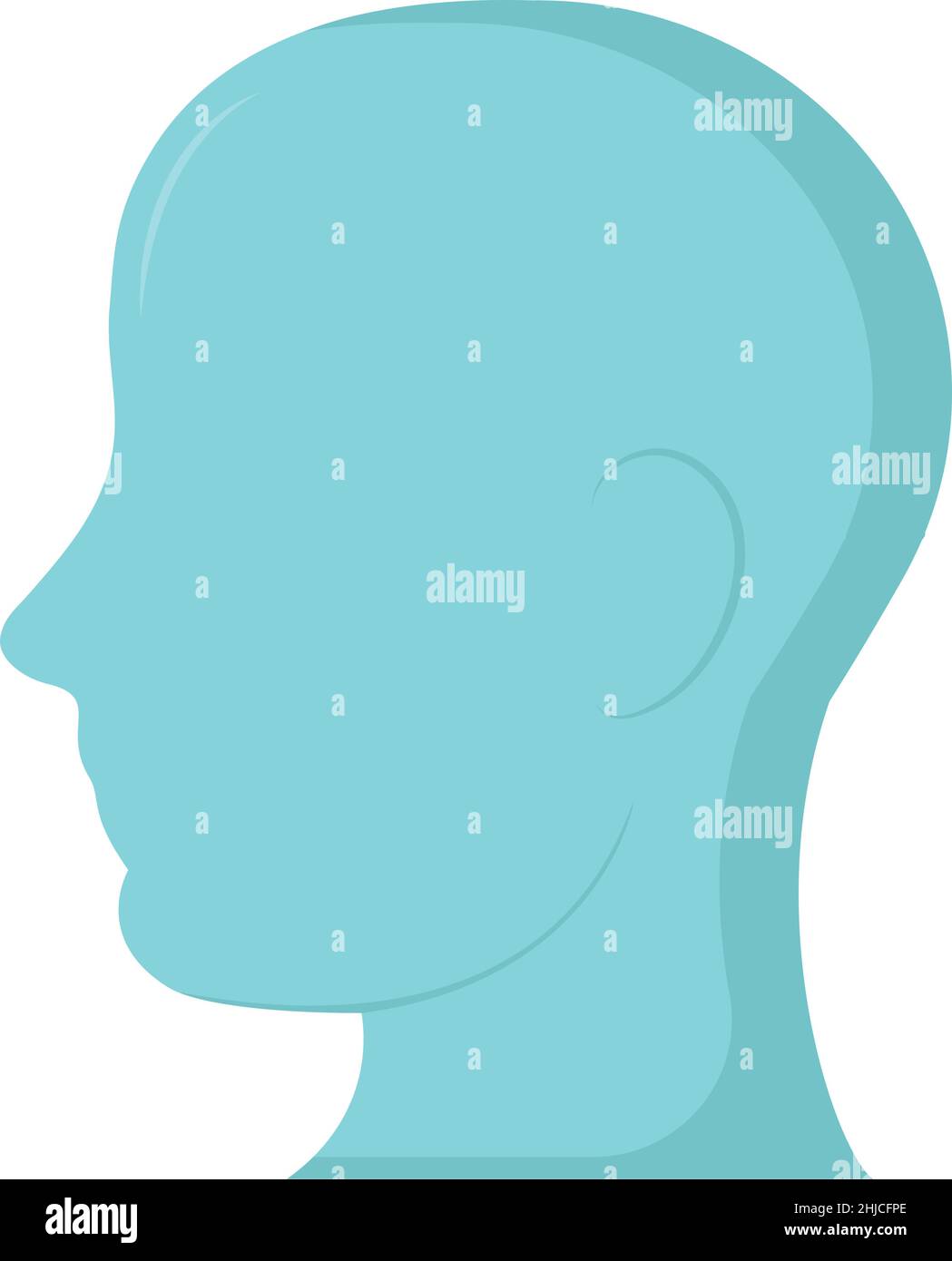head profile icon on white background Stock Vector Image & Art - Alamy