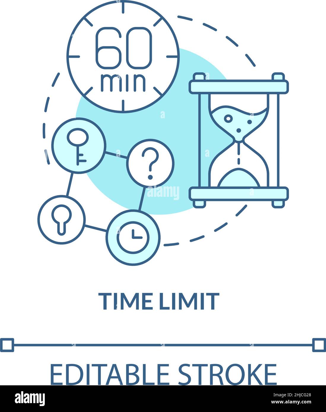 Time limit turquoise concept icon Stock Vector Image & Art - Alamy