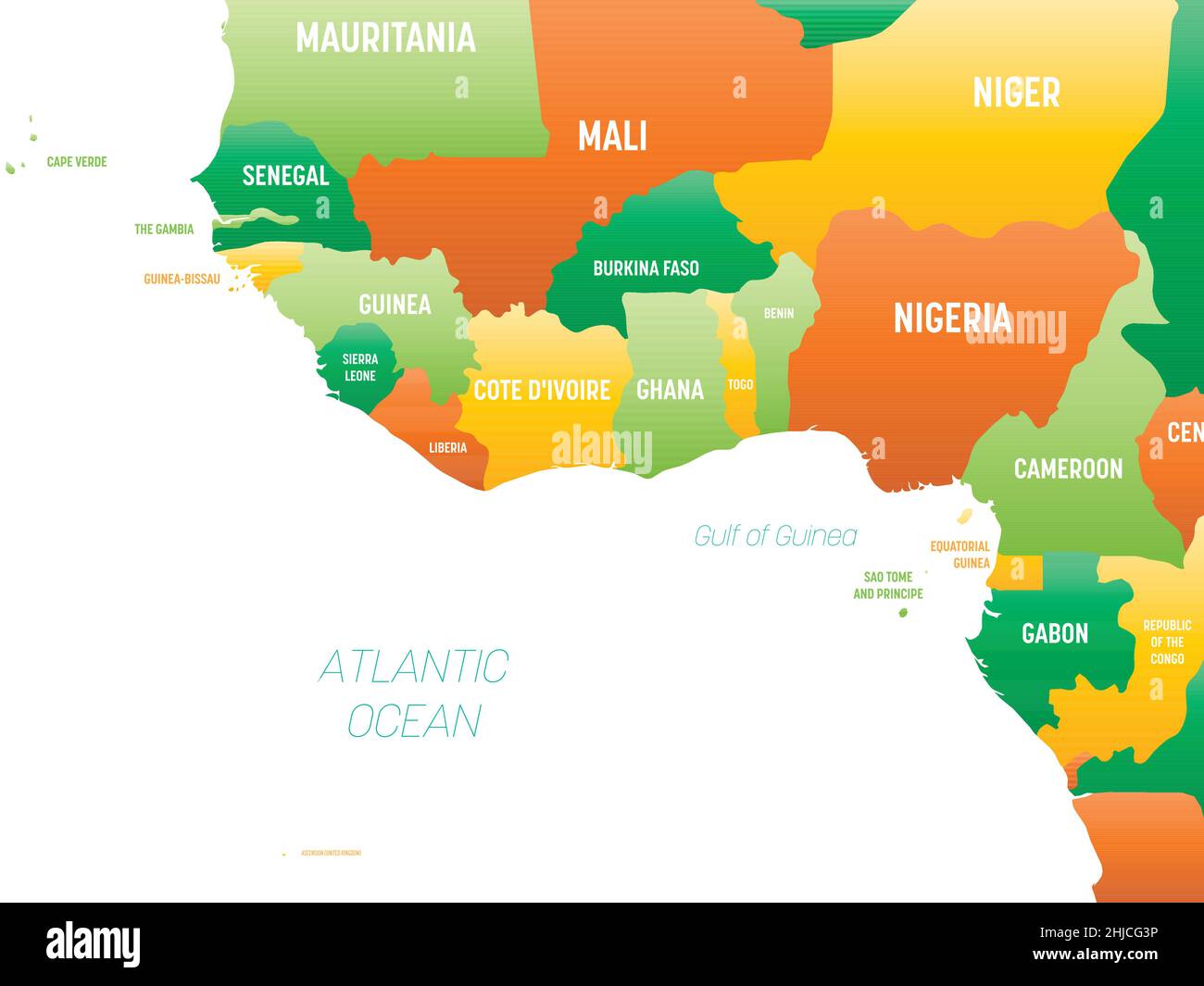 Map Of Guinea Africa