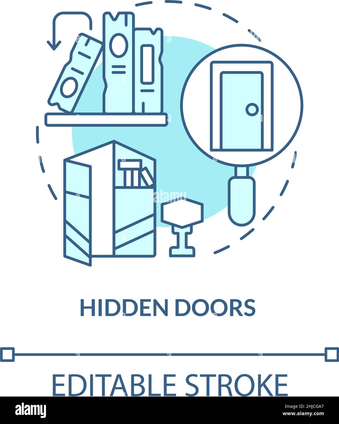 Hidden in the wall Stock Vector Images - Alamy