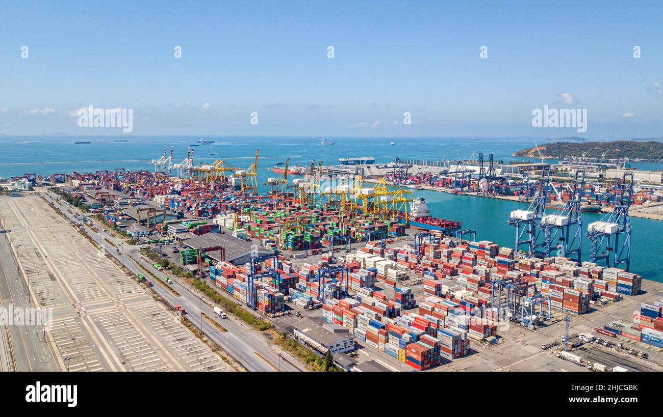 Laem chabang container port thailand hi-res stock photography and ...