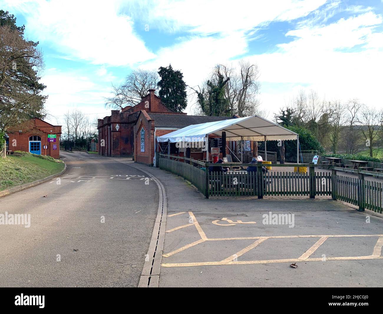 Pump house cafe at Sywell Country Park Northamptonshire UK Stock Photo ...