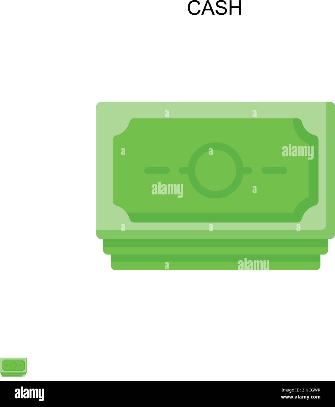 Cash Simple vector icon. Illustration symbol design template for web ...