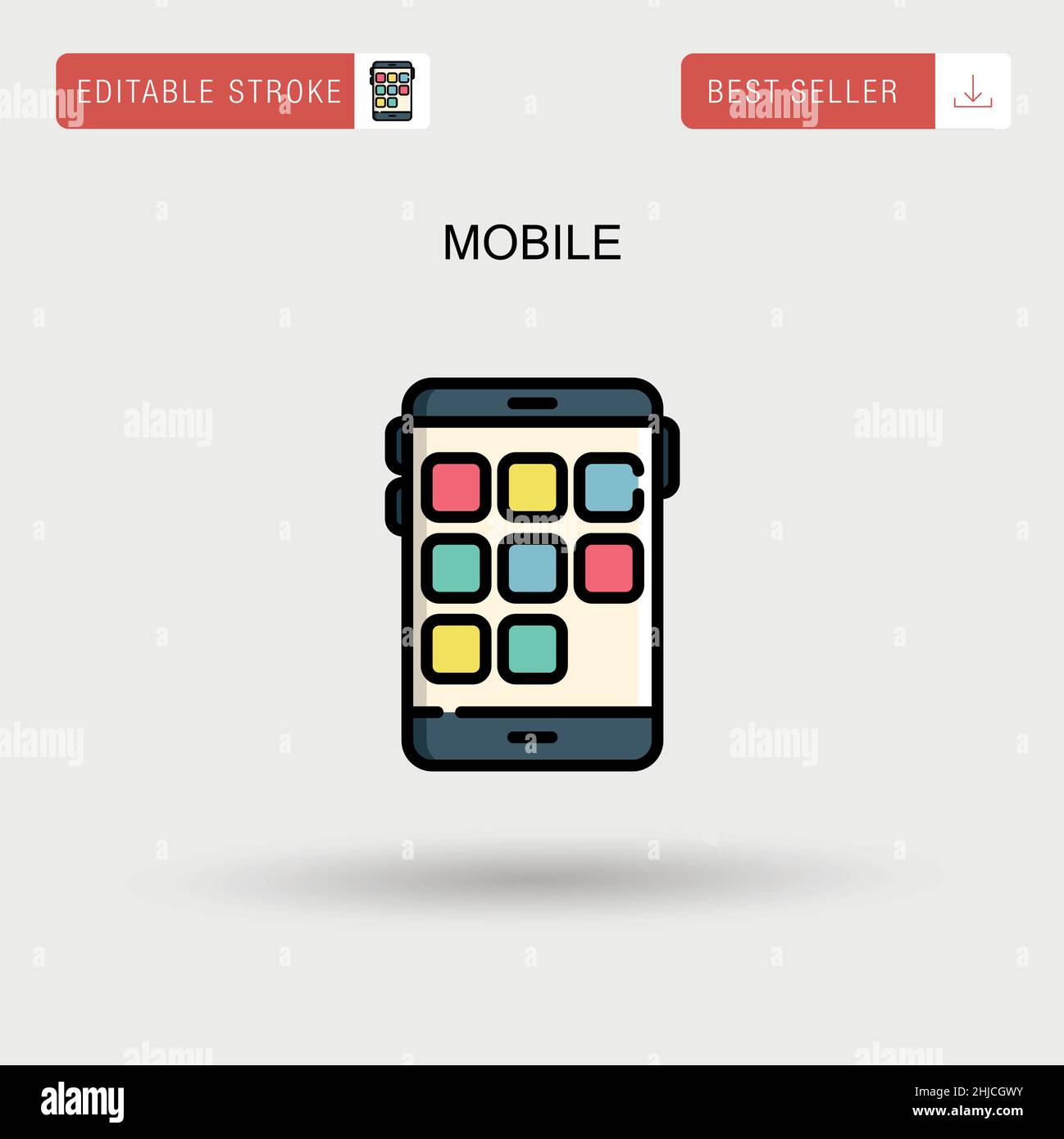 Isometric view black smartphone Stock Vector Images - Alamy