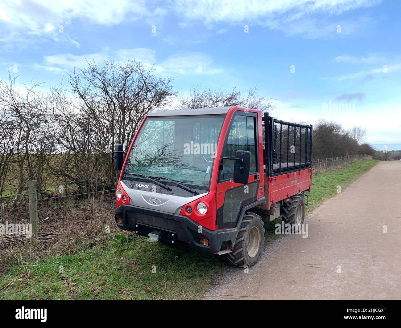 Caron vehicle Sywell Country Park Northamptonshire UK Lorry vehicle ...
