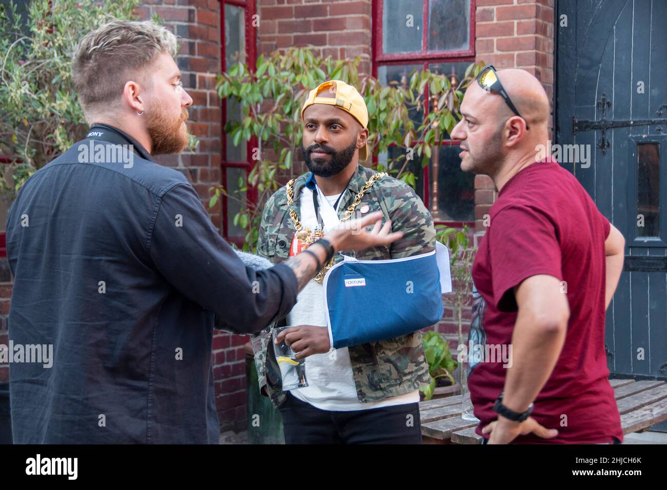 Majid majid green party hi-res stock photography and images - Alamy