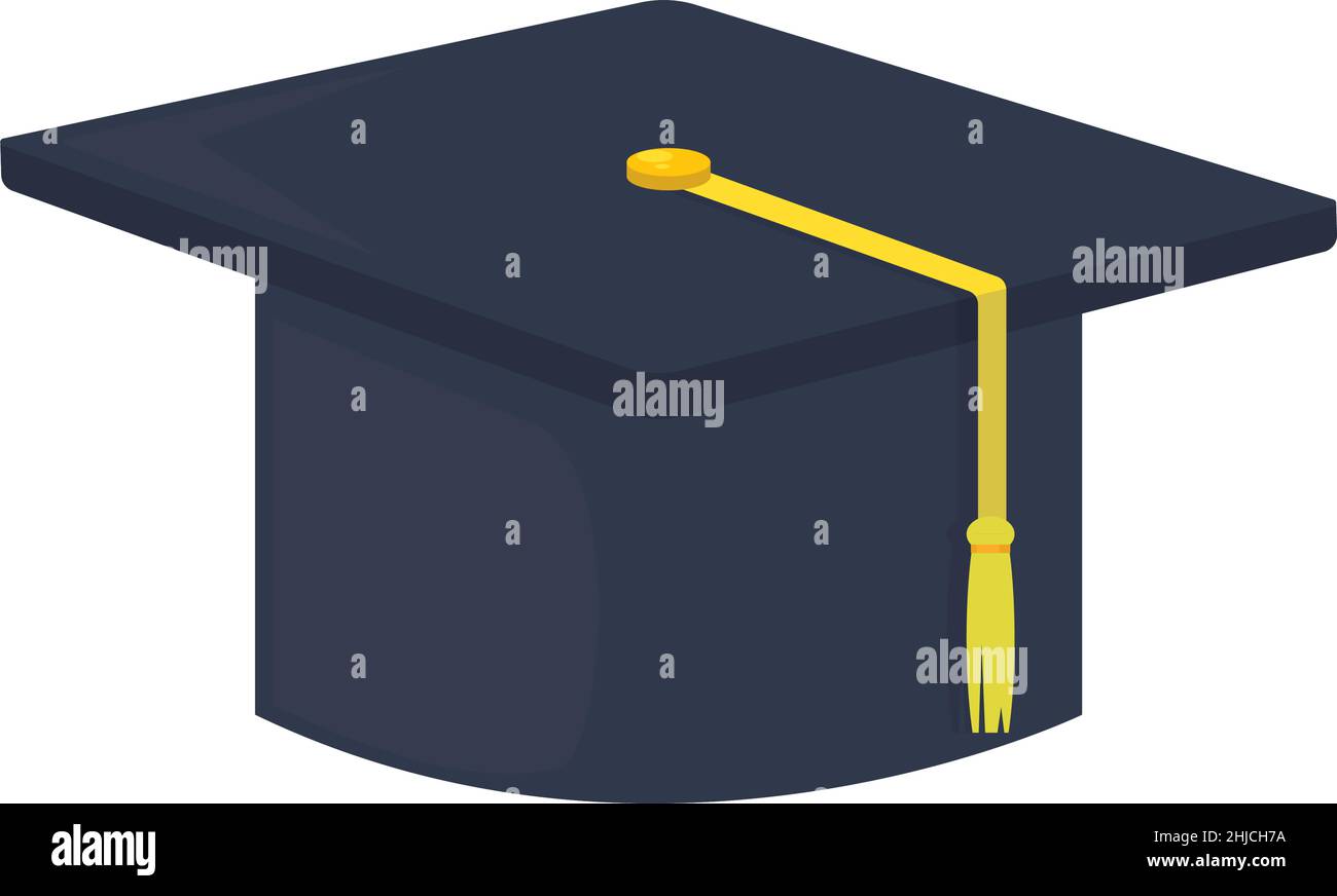 graduation cap icon on white background Stock Vector Image & Art - Alamy