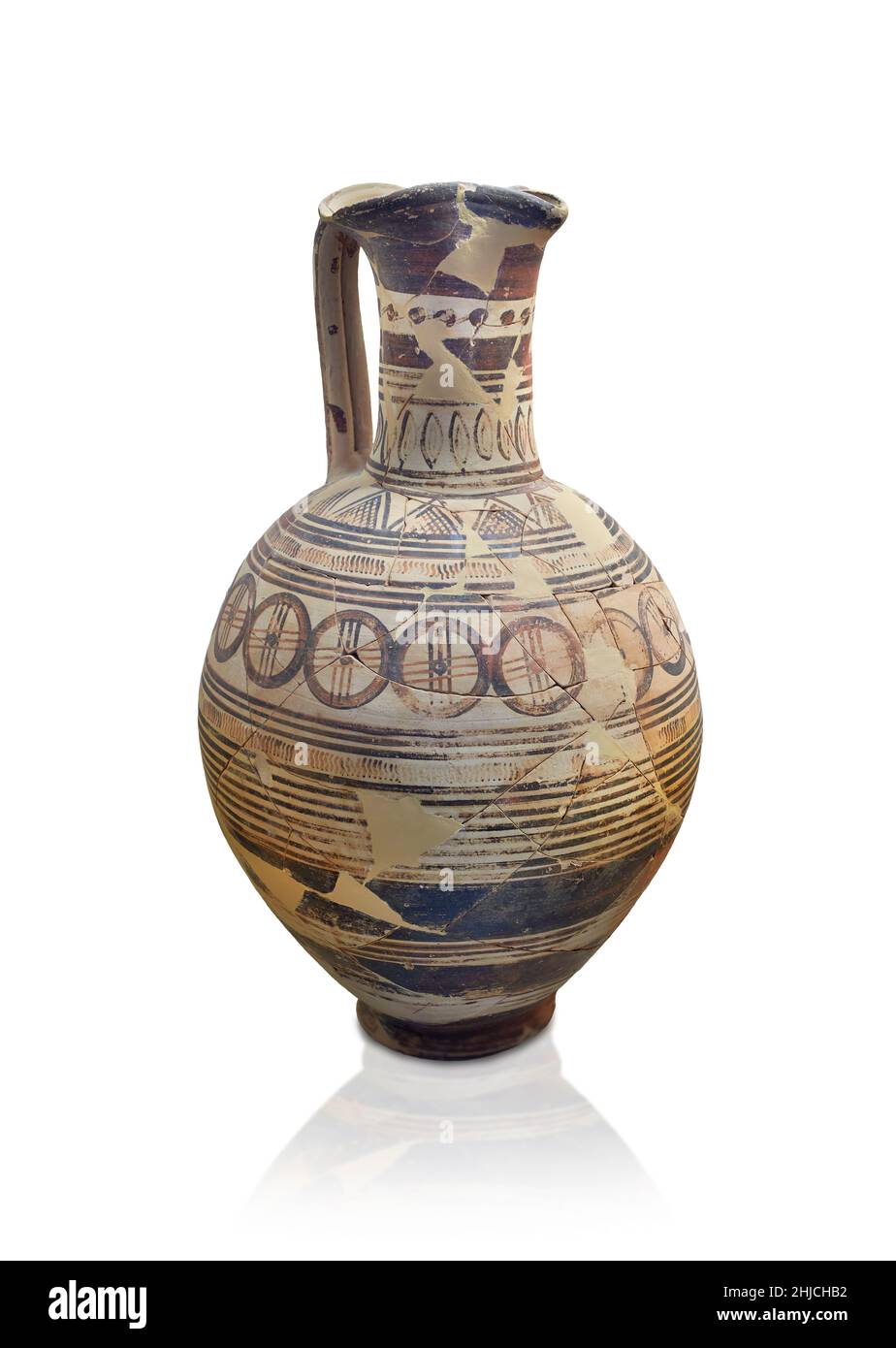 Geometric Period Greek pottery oinchoai, Asine Barbouna "ceremonial ...