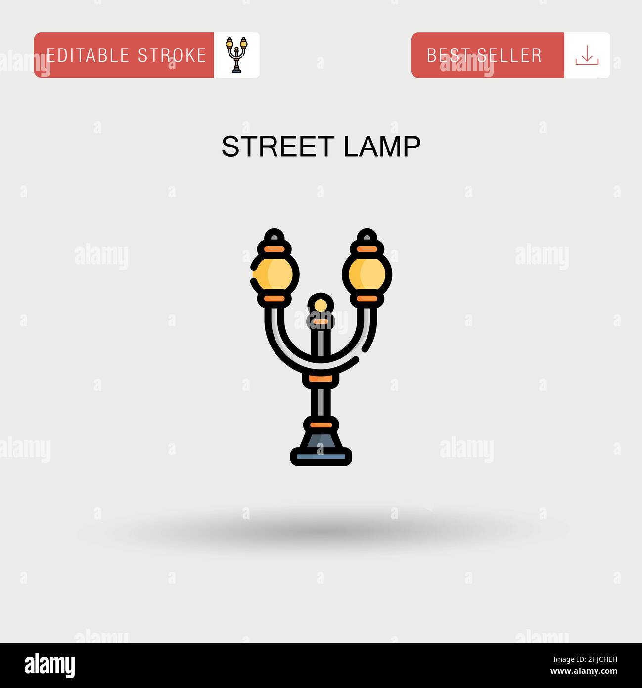 Cartoon lamp post Stock Vector Images - Alamy