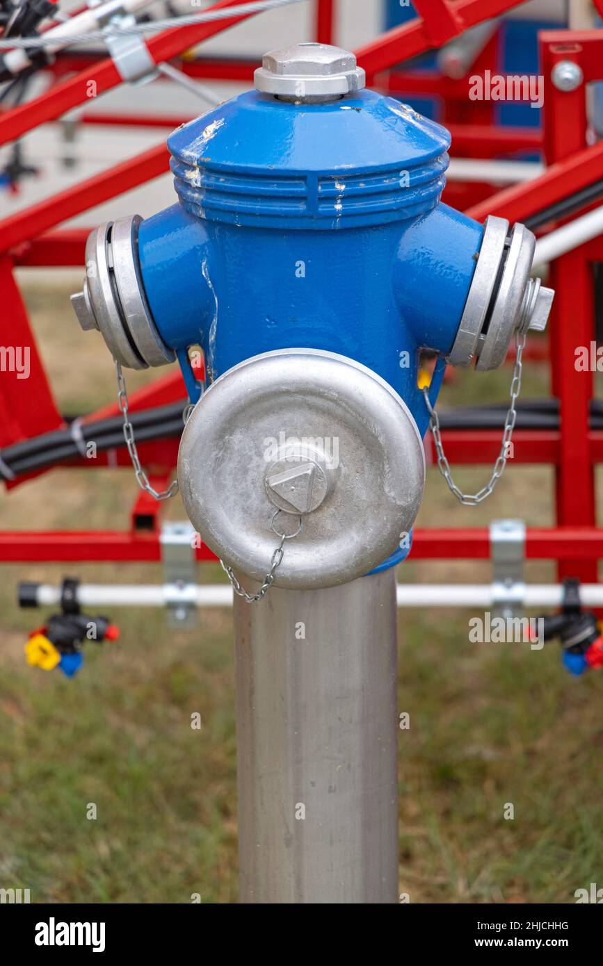 Water Pipe Fire Hydrant High Pressure Covers Stock Photo - Alamy