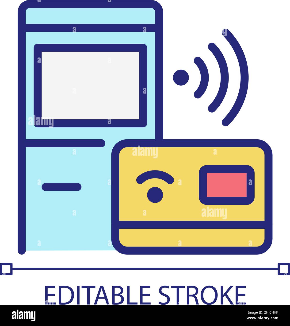 Shopping self checkout Stock Vector Images - Alamy