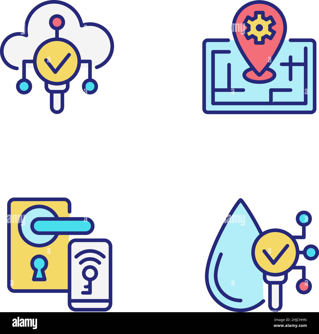 Healthcare monitoring technologies Stock Vector Images - Alamy