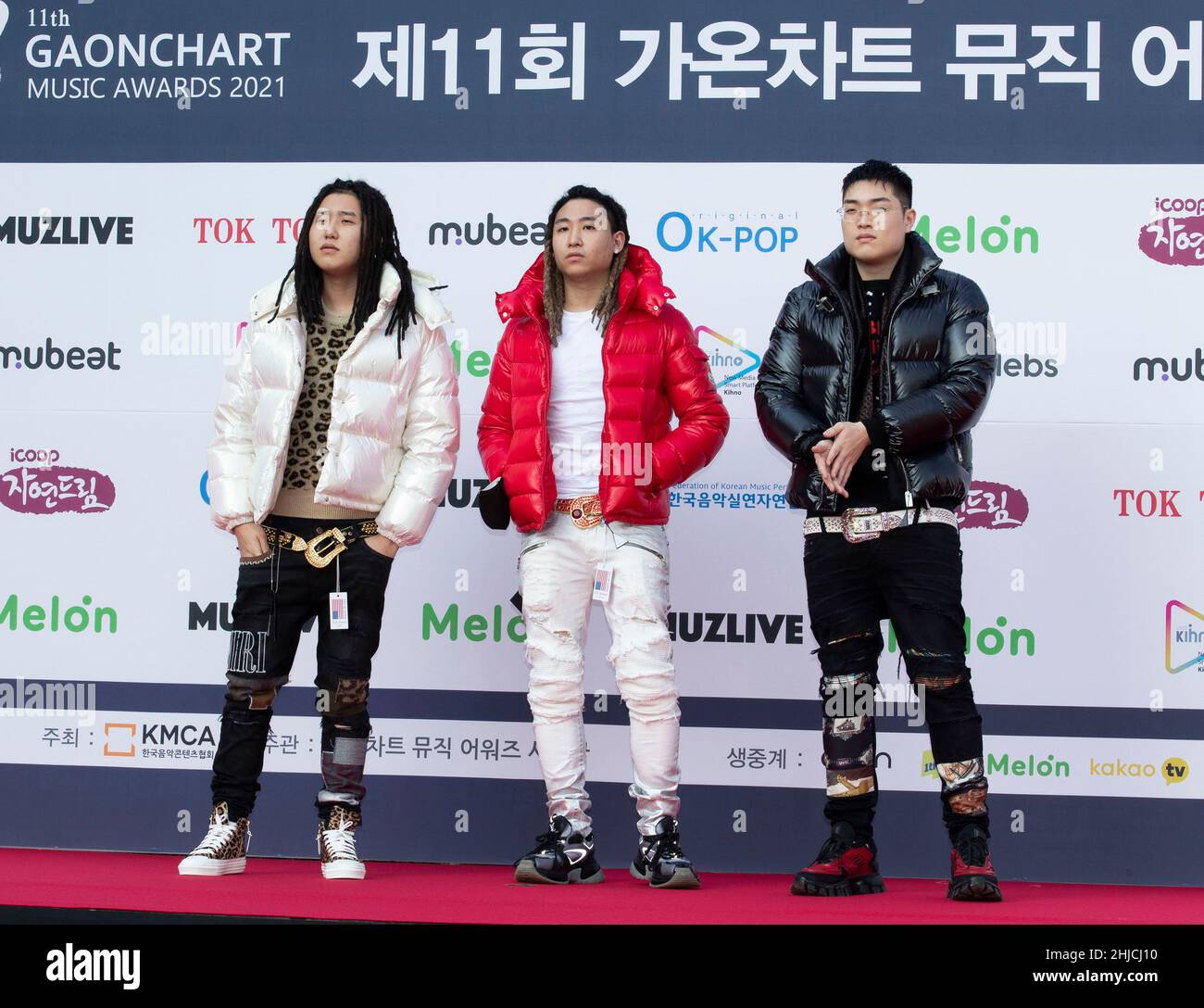 27 January 2022 - Seoul, South Korea : South Korean K-Pop Rapper group ...