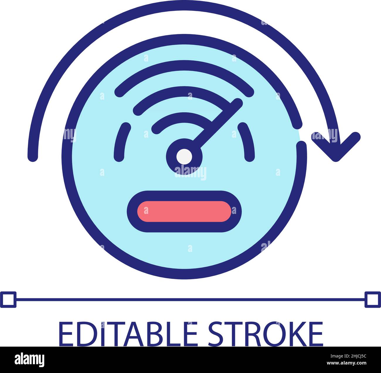 Speed sensors pixel perfect RGB color icon Stock Vector Image & Art - Alamy