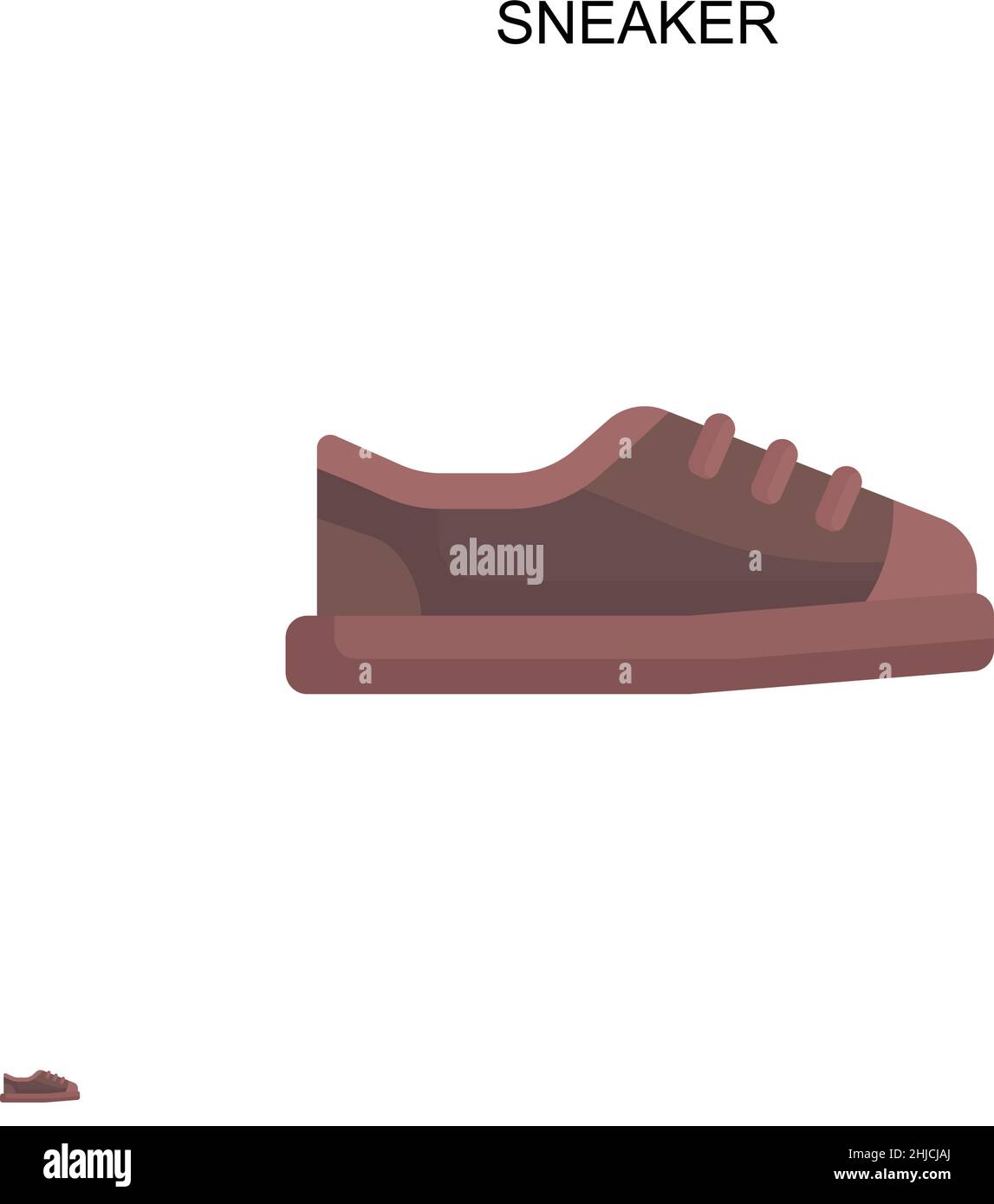 Sneaker Simple vector icon. Illustration symbol design template for web ...