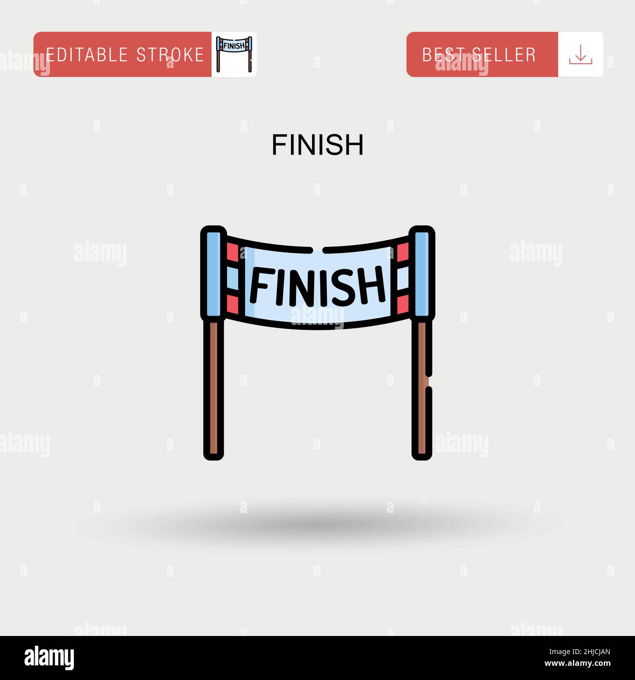 Sprint to the finish Stock Vector Images - Alamy