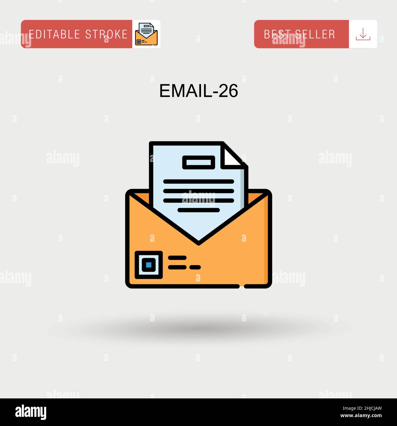Email icon message reminder Stock Vector Images - Alamy