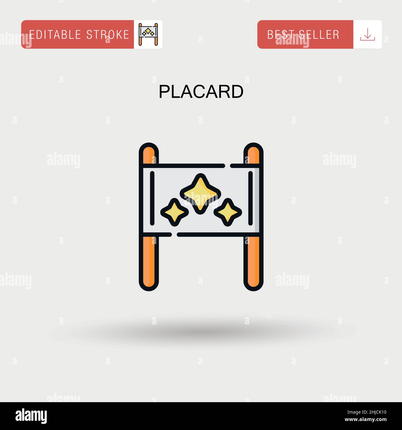 Placard Simple vector icon Stock Vector Image & Art - Alamy