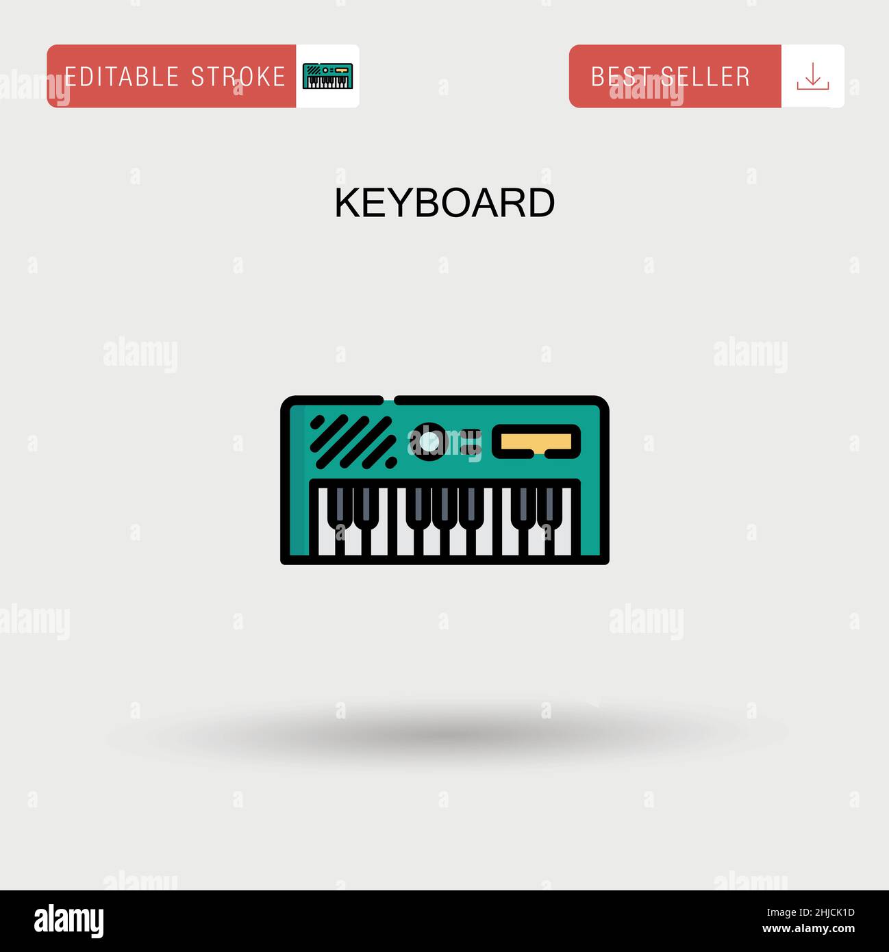 Keyboard Simple vector icon Stock Vector Image & Art - Alamy