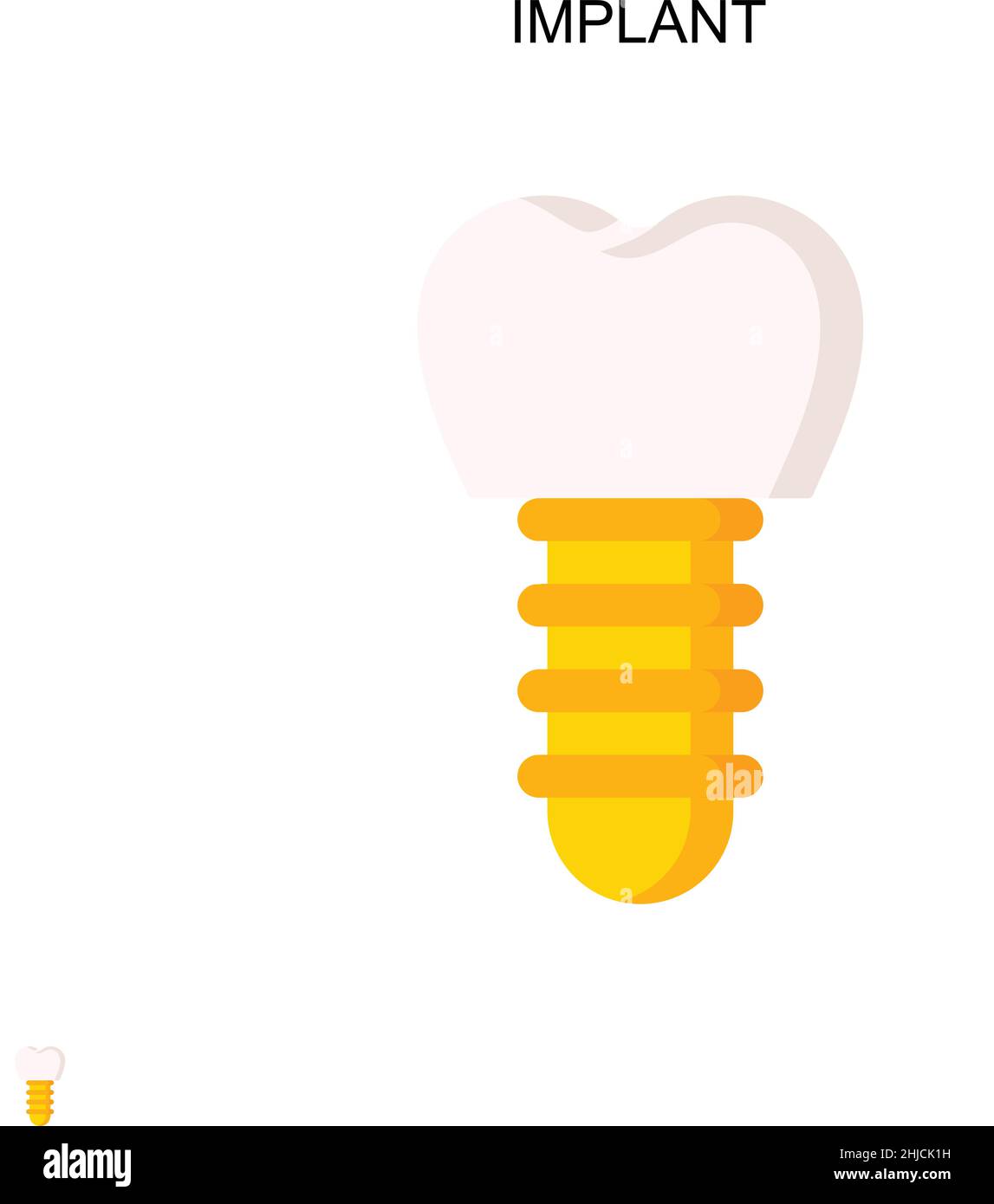 Implant Simple vector icon. Illustration symbol design template for web ...