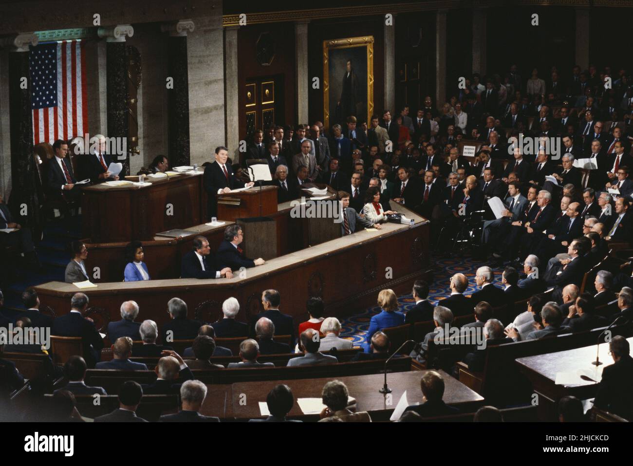 Reagan speaking congress hi-res stock photography and images - Alamy