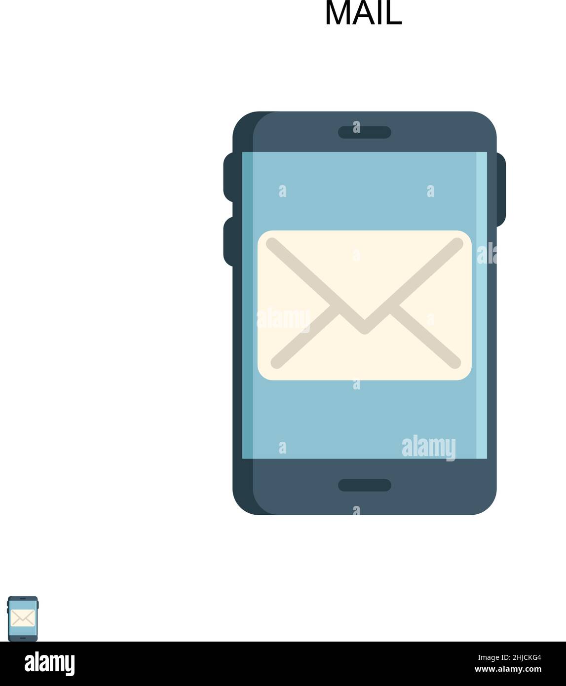 Mail Simple vector icon. Illustration symbol design template for web mobile UI element Stock ...